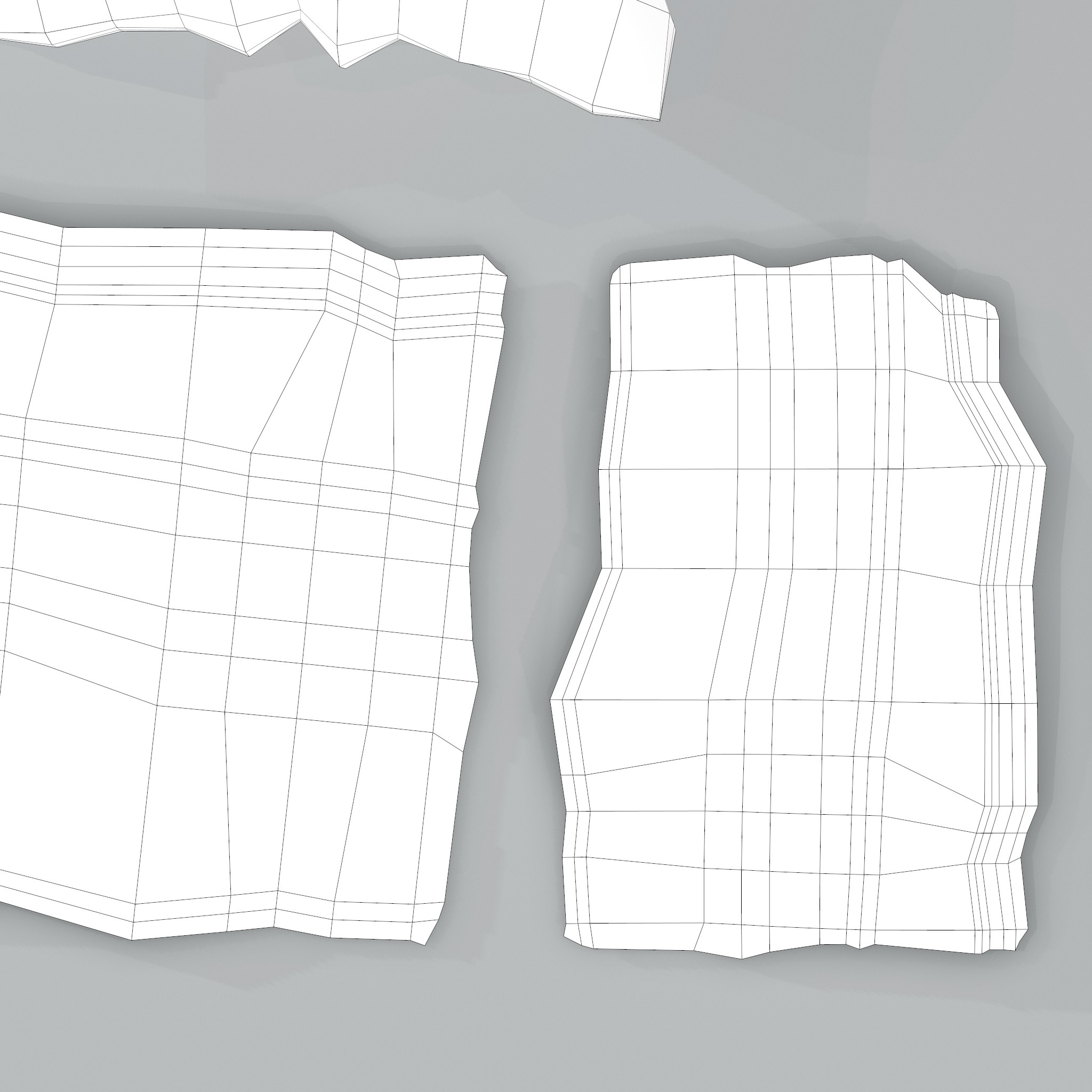 Burlap Sack Pieces - 3D Model by Get Dead Entertainment