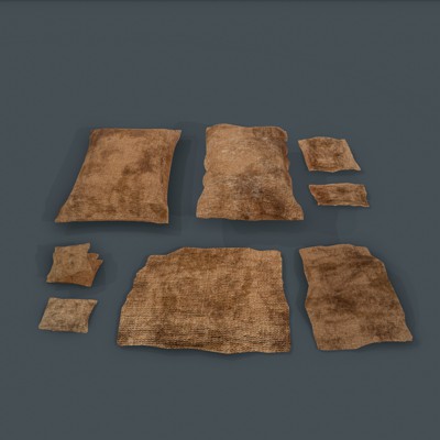 Burlap Sack Pieces - 3D Model by Get Dead Entertainment