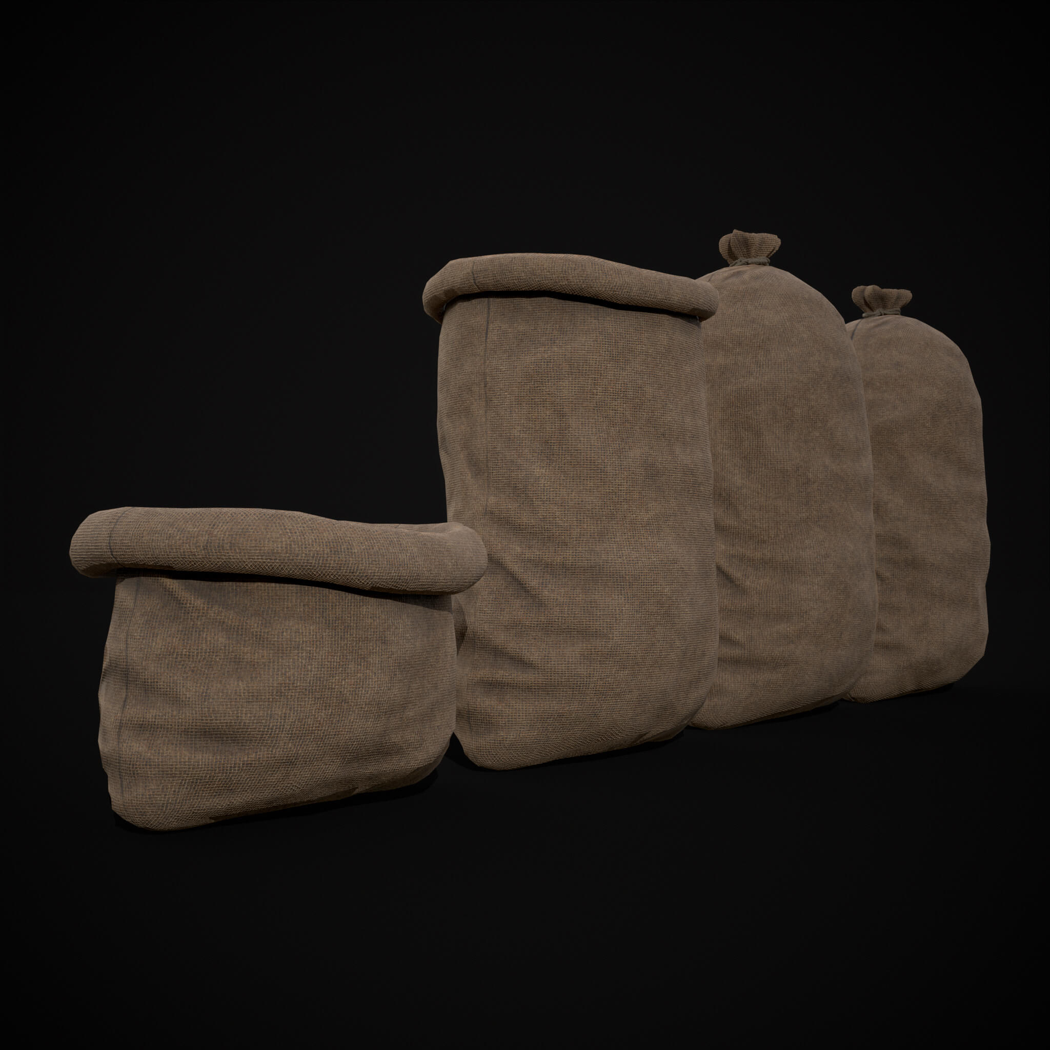Burlap Sacks Storage - 3D Model by Get Dead Entertainment