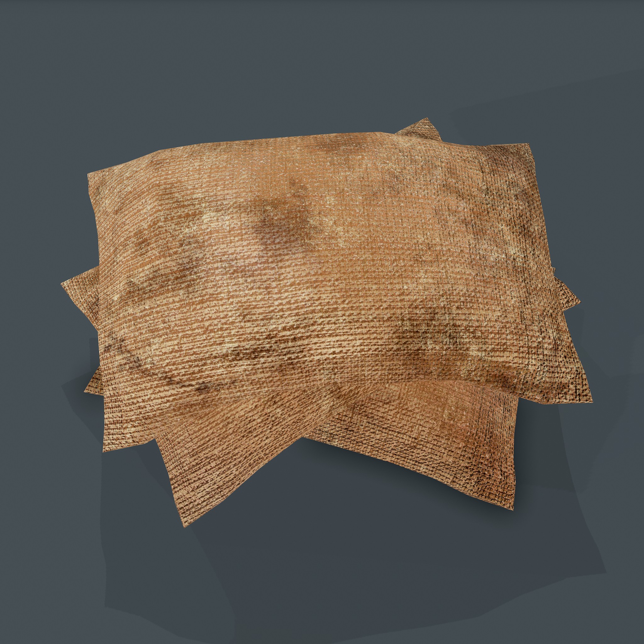 Burlap Stack of Three Sacks Unorderly - 3D Model by Get Dead Entertainment