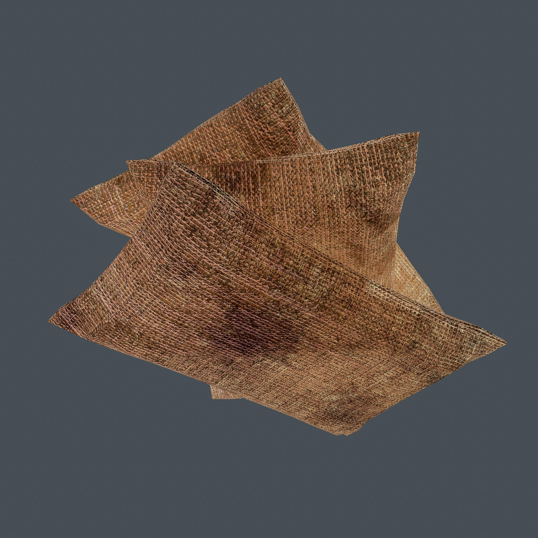 Burlap Stack of Three Sacks Unorderly - 3D Model by Get Dead Entertainment