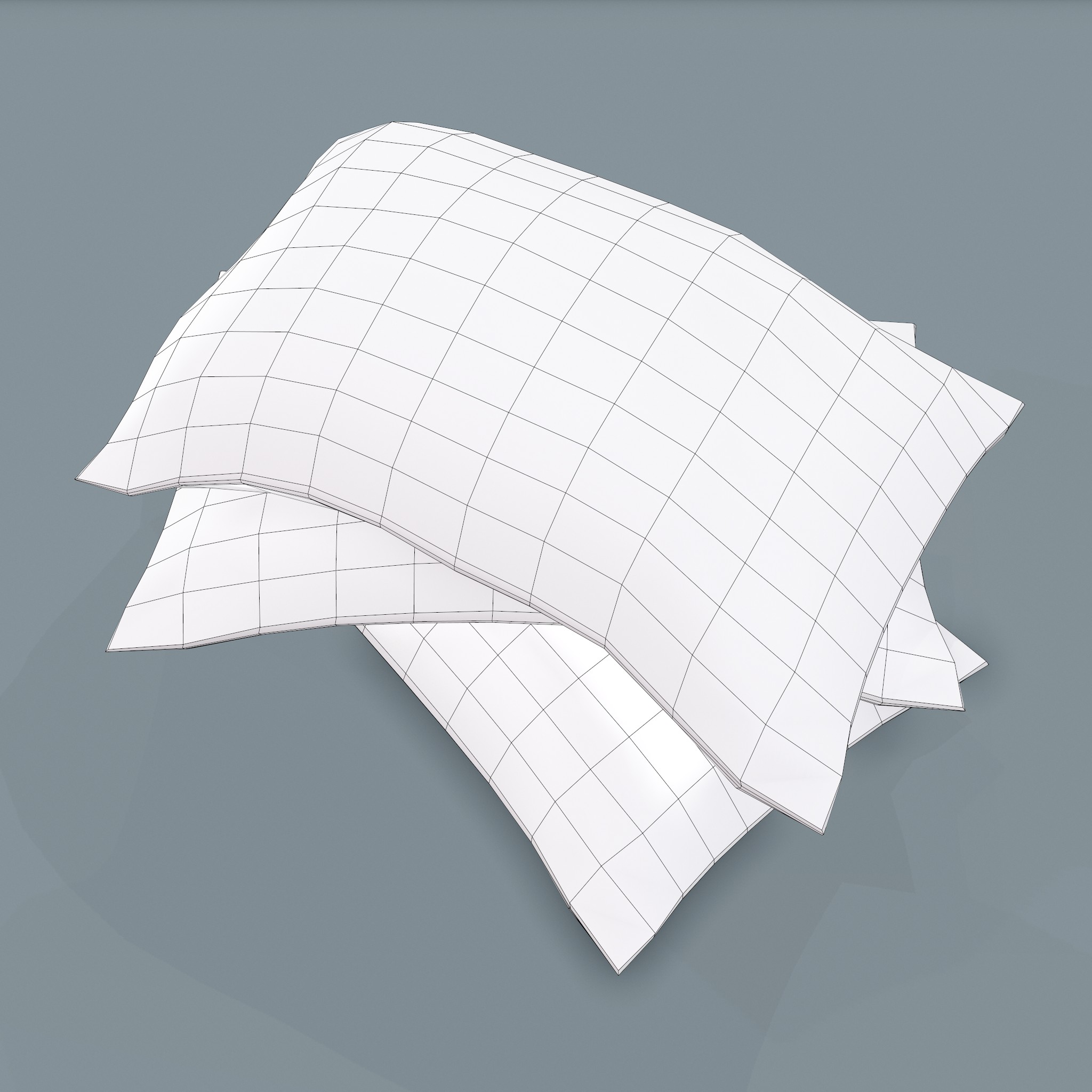 Burlap Stack of Three Sacks Unorderly - 3D Model by Get Dead Entertainment