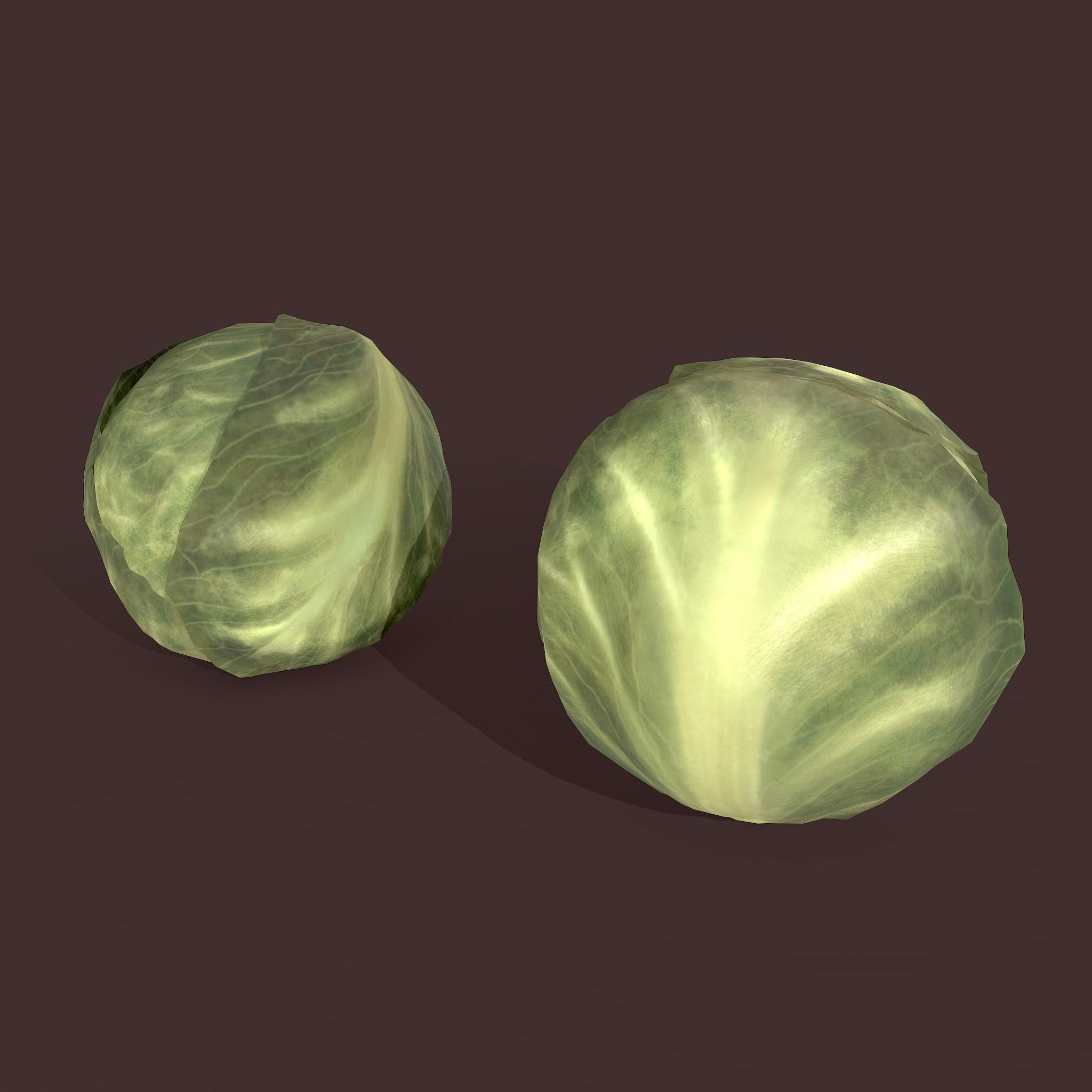 Cabbage Round Green Veggie - 3D Model by Get Dead Entertainment