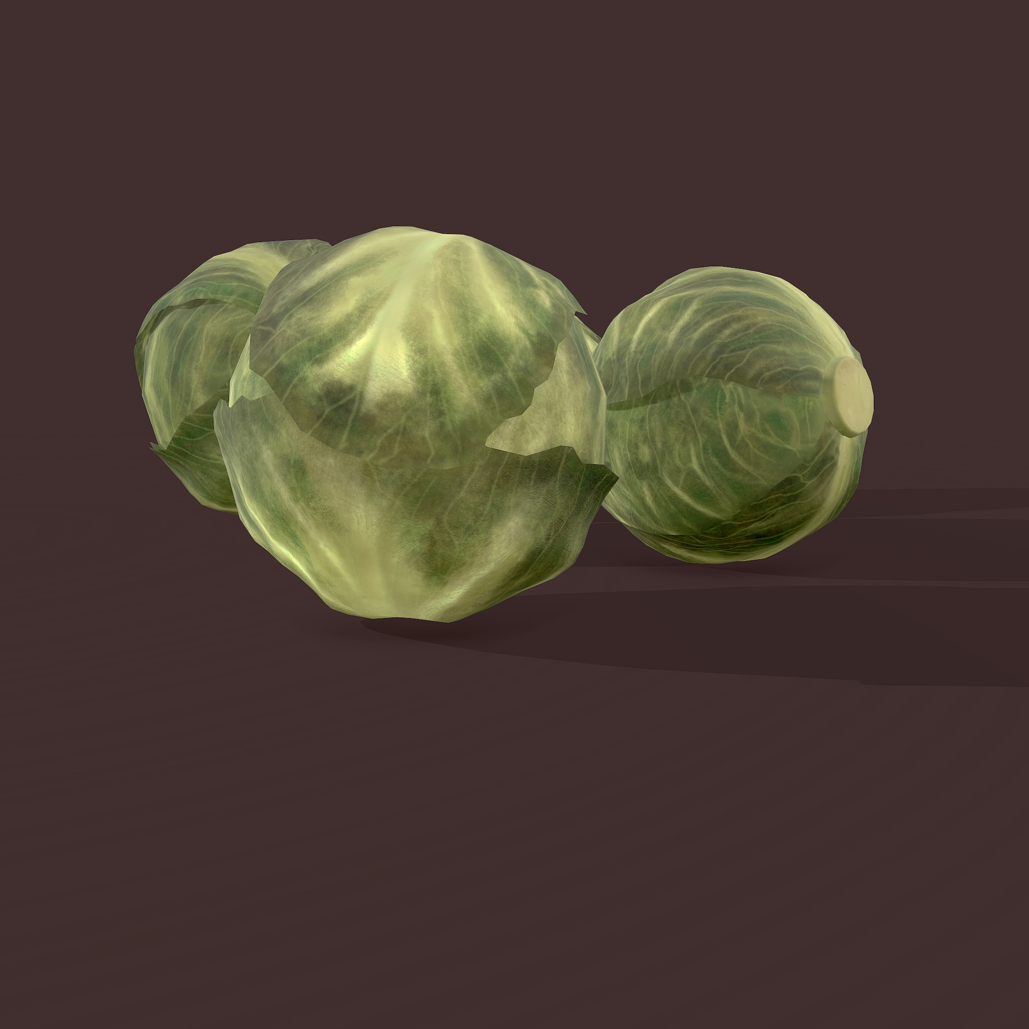 Cabbage Round Green Veggie - 3D Model by Get Dead Entertainment