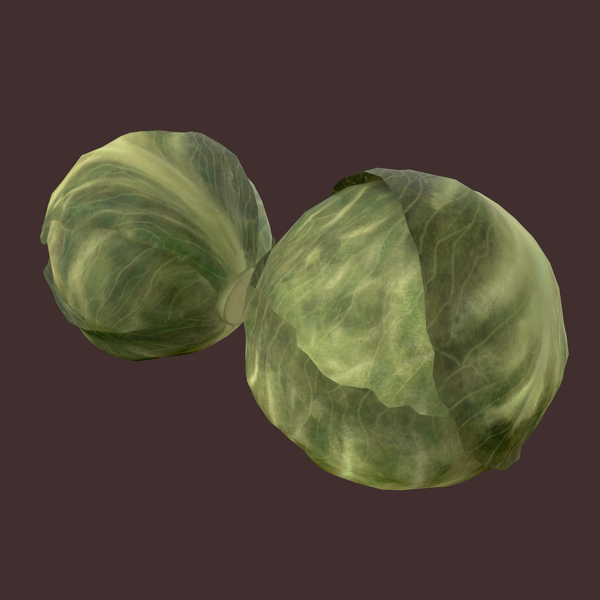 Cabbage Round Green Veggie - 3D Model by Get Dead Entertainment