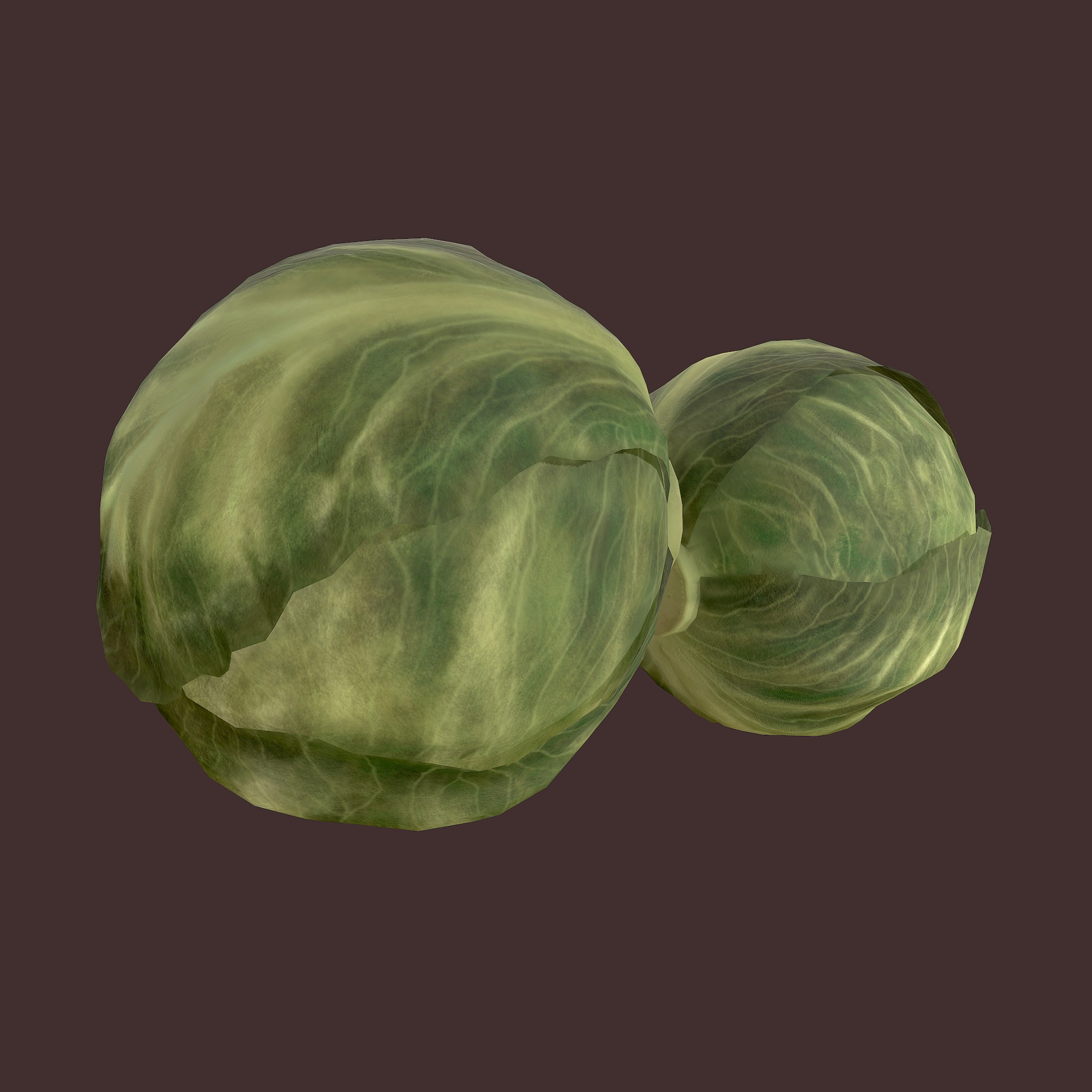 Cabbage Round Green Veggie - 3D Model by Get Dead Entertainment