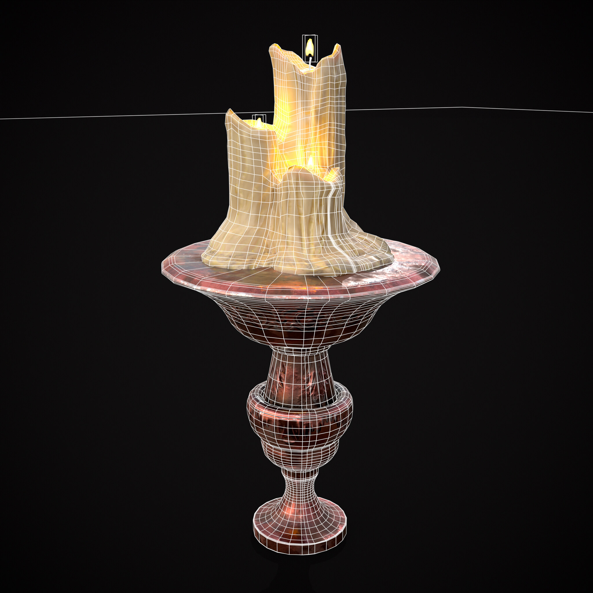 Candle Pedestal - 3D Model by Get Dead Entertainment