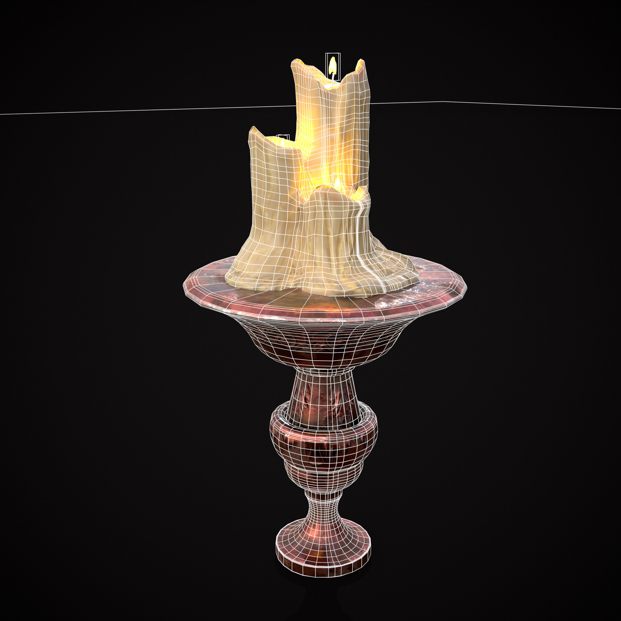 Candle Pedestal - 3D Model by Get Dead Entertainment