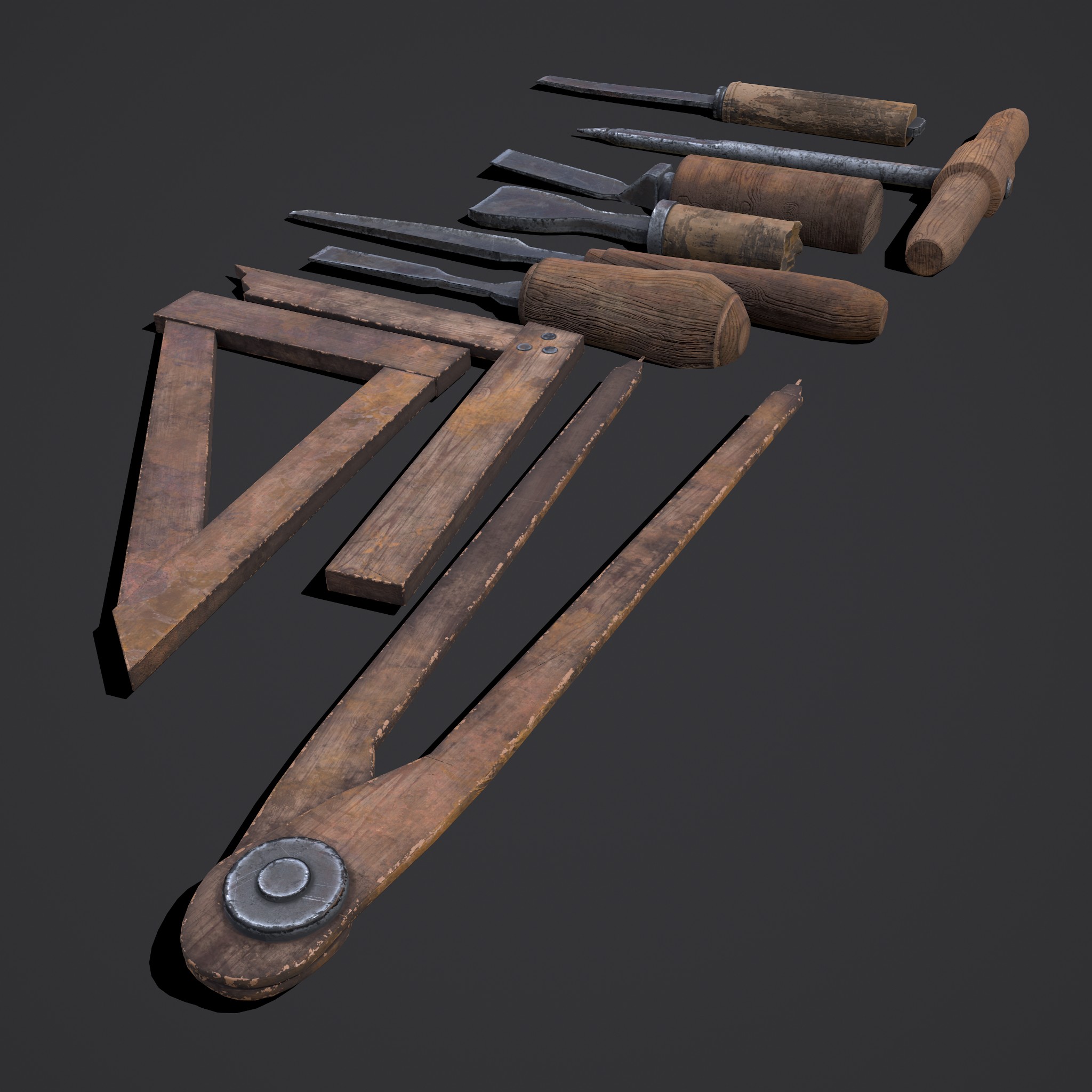 Carpenter Hand Tools - 3D Model by Get Dead Entertainment