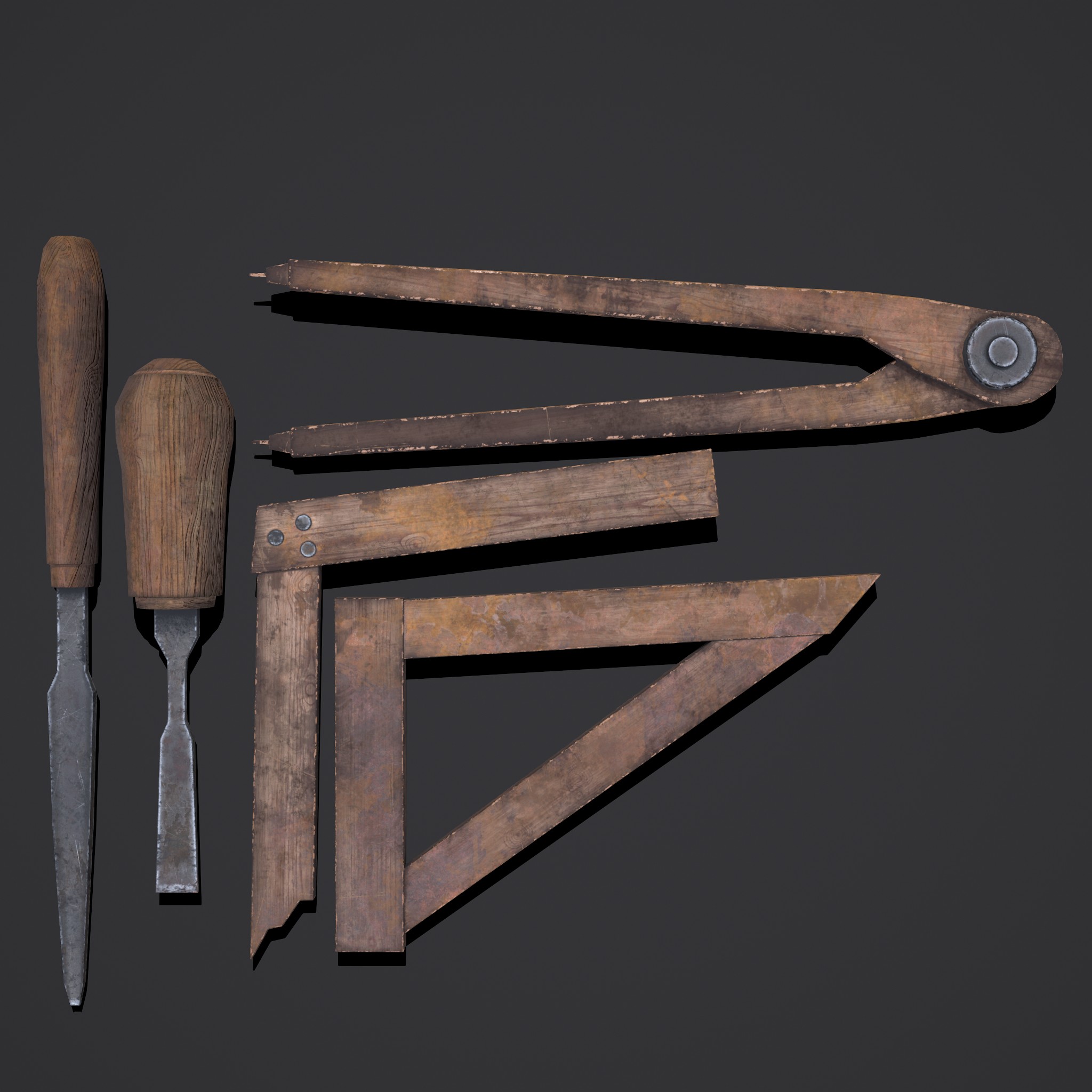 Carpenter Hand Tools - 3D Model by Get Dead Entertainment