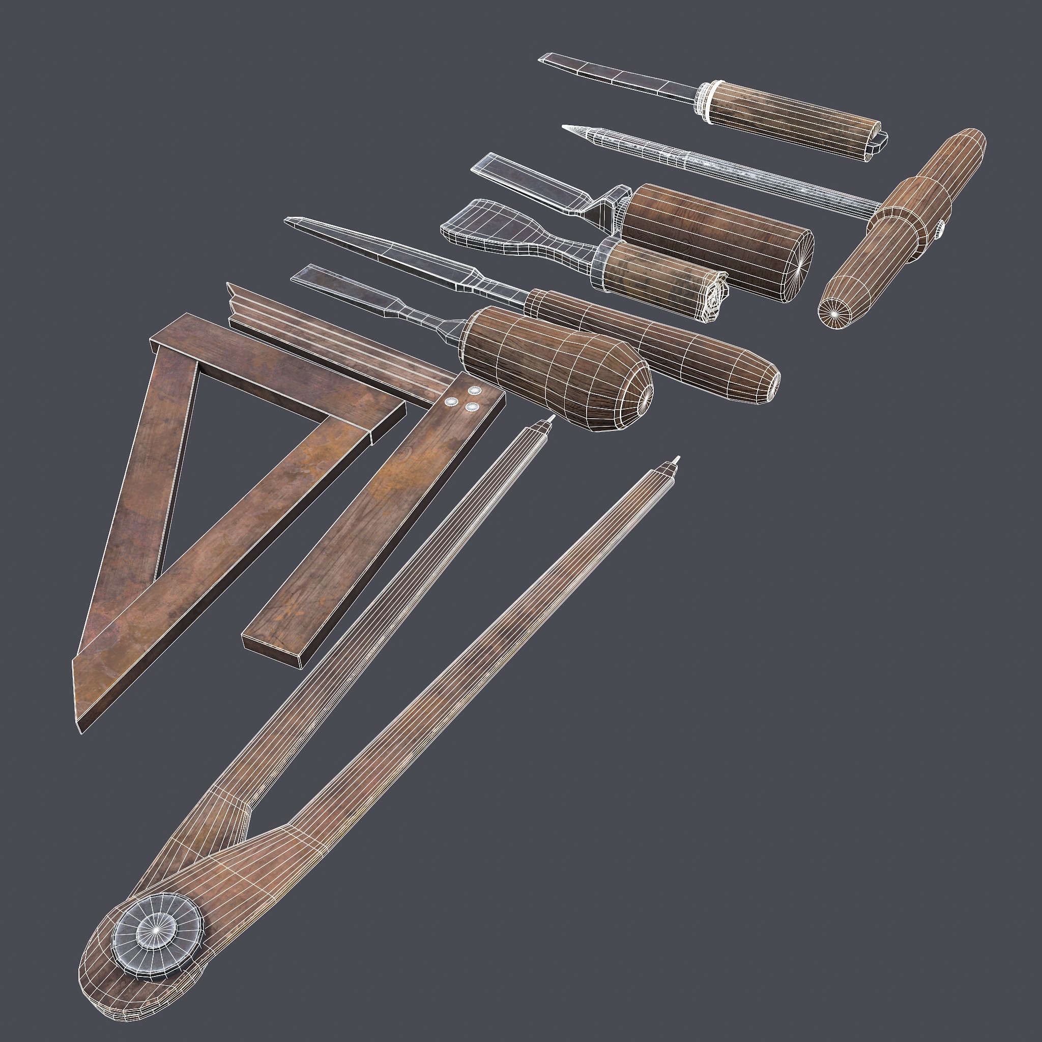 Carpenter Hand Tools - 3D Model by Get Dead Entertainment