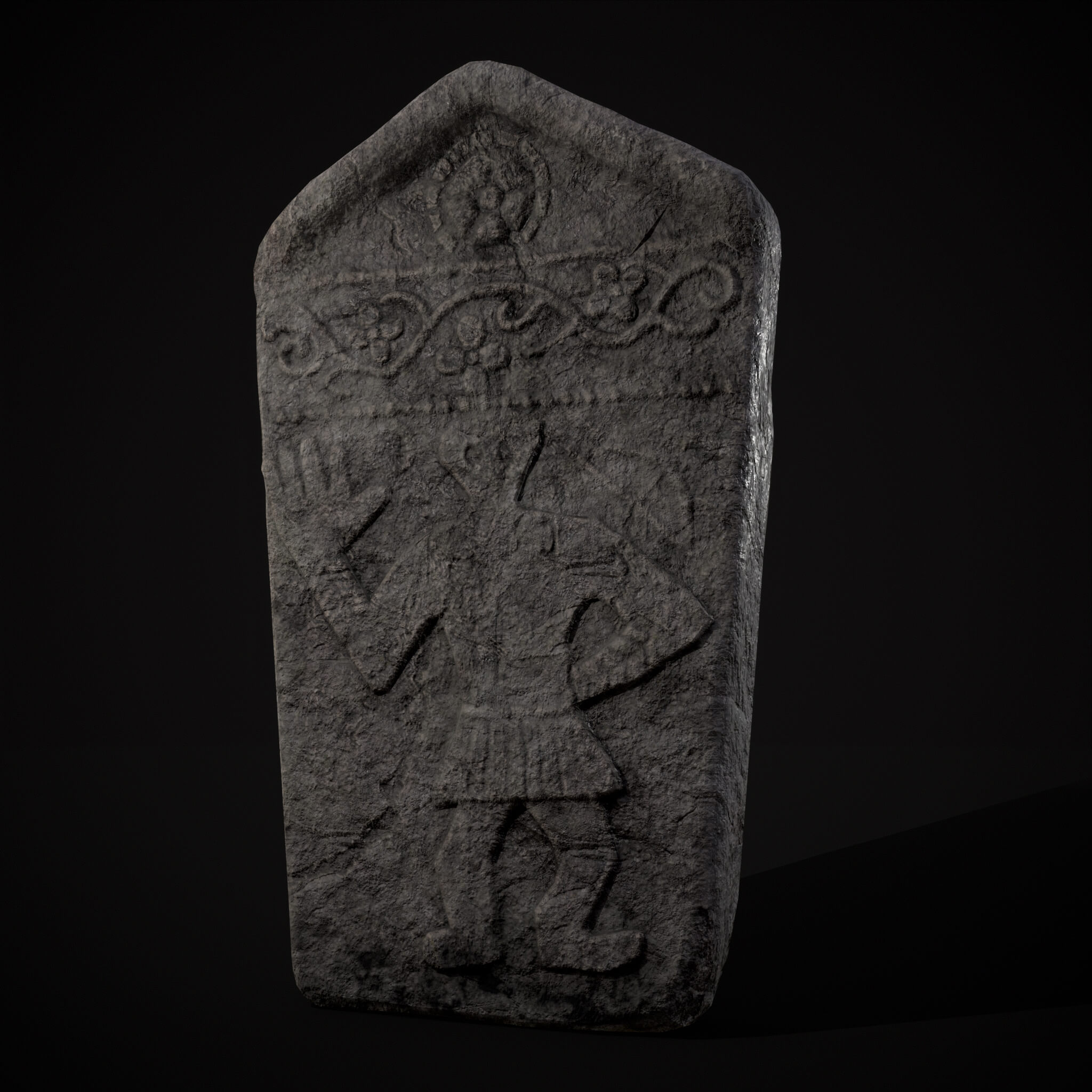 Carved Figure Gravestone - 3D Model by Get Dead Entertainment