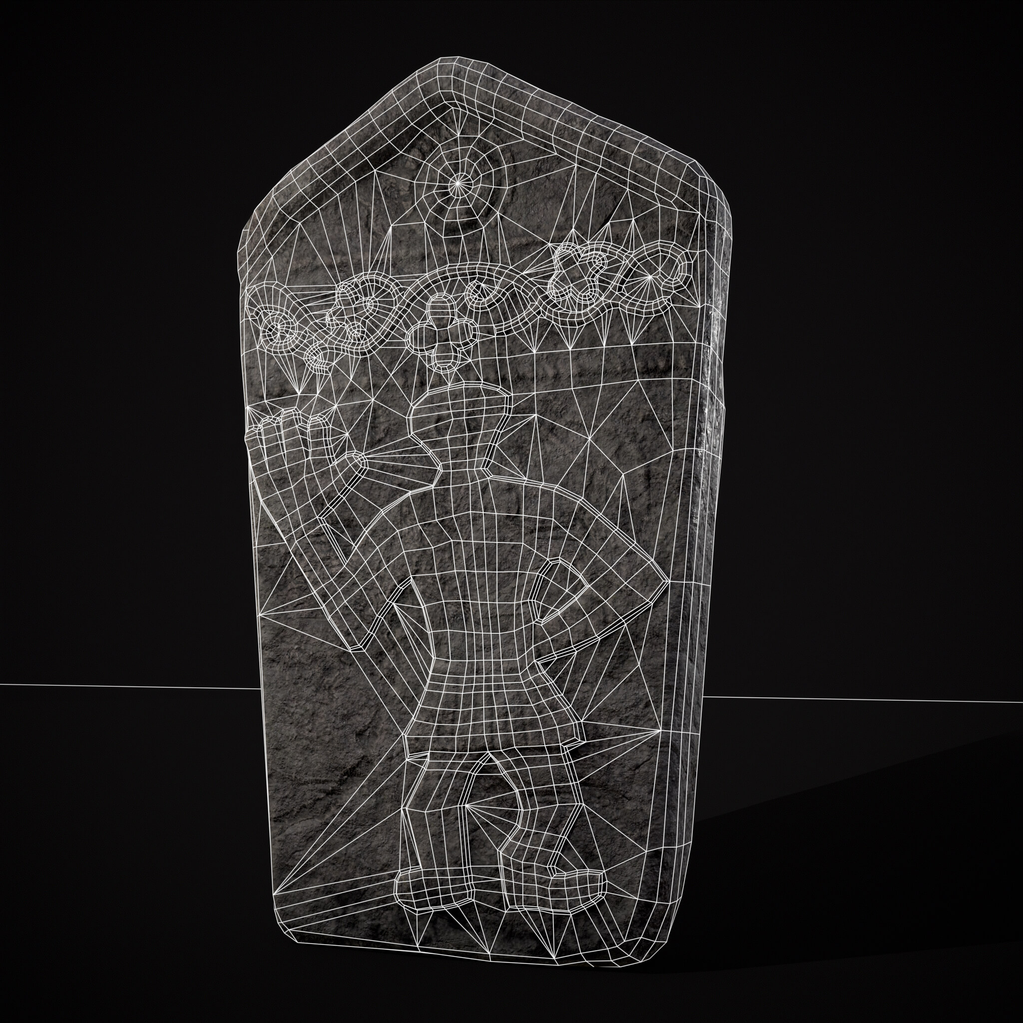 Carved Figure Gravestone - 3D Model by Get Dead Entertainment