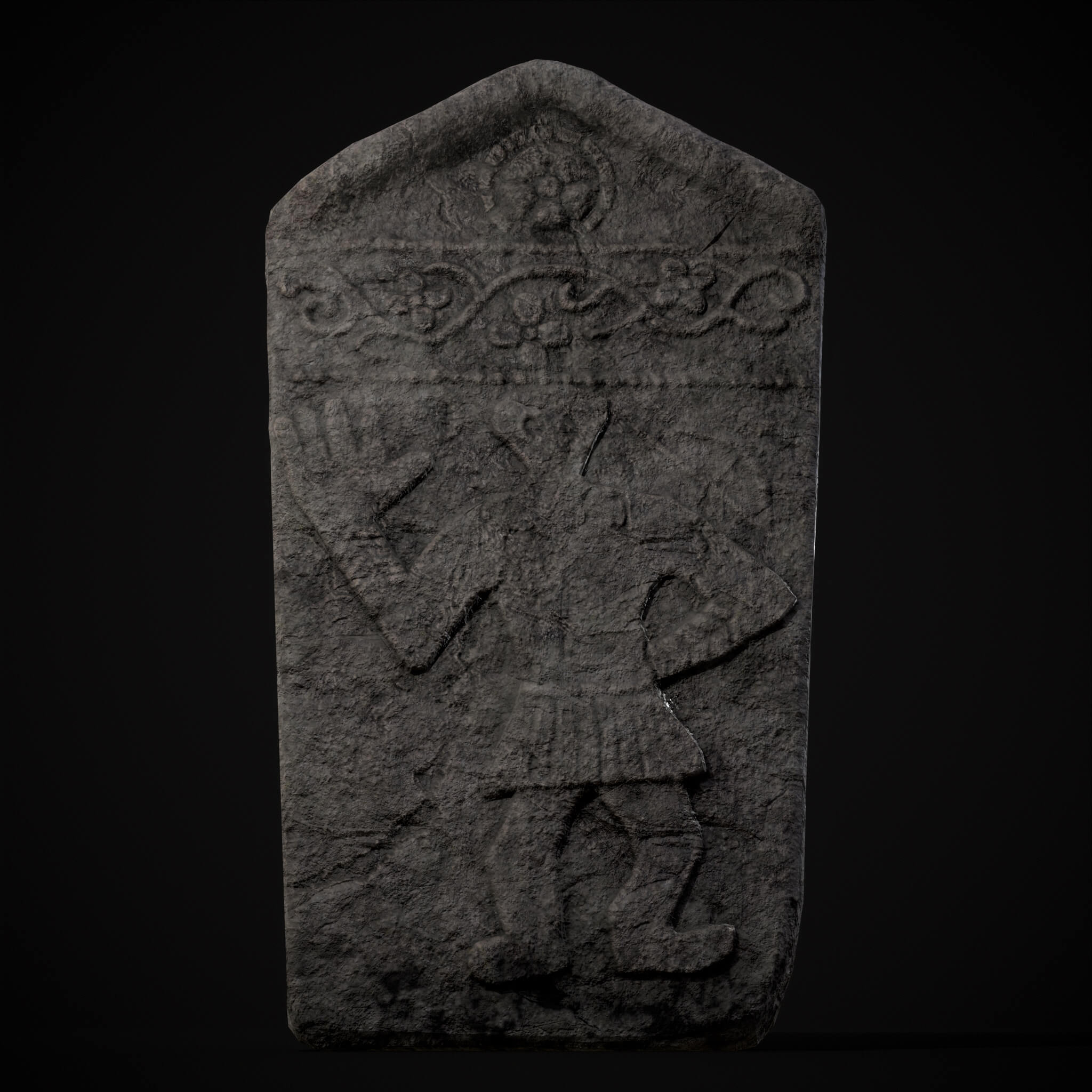 Carved Figure Gravestone - 3D Model by Get Dead Entertainment
