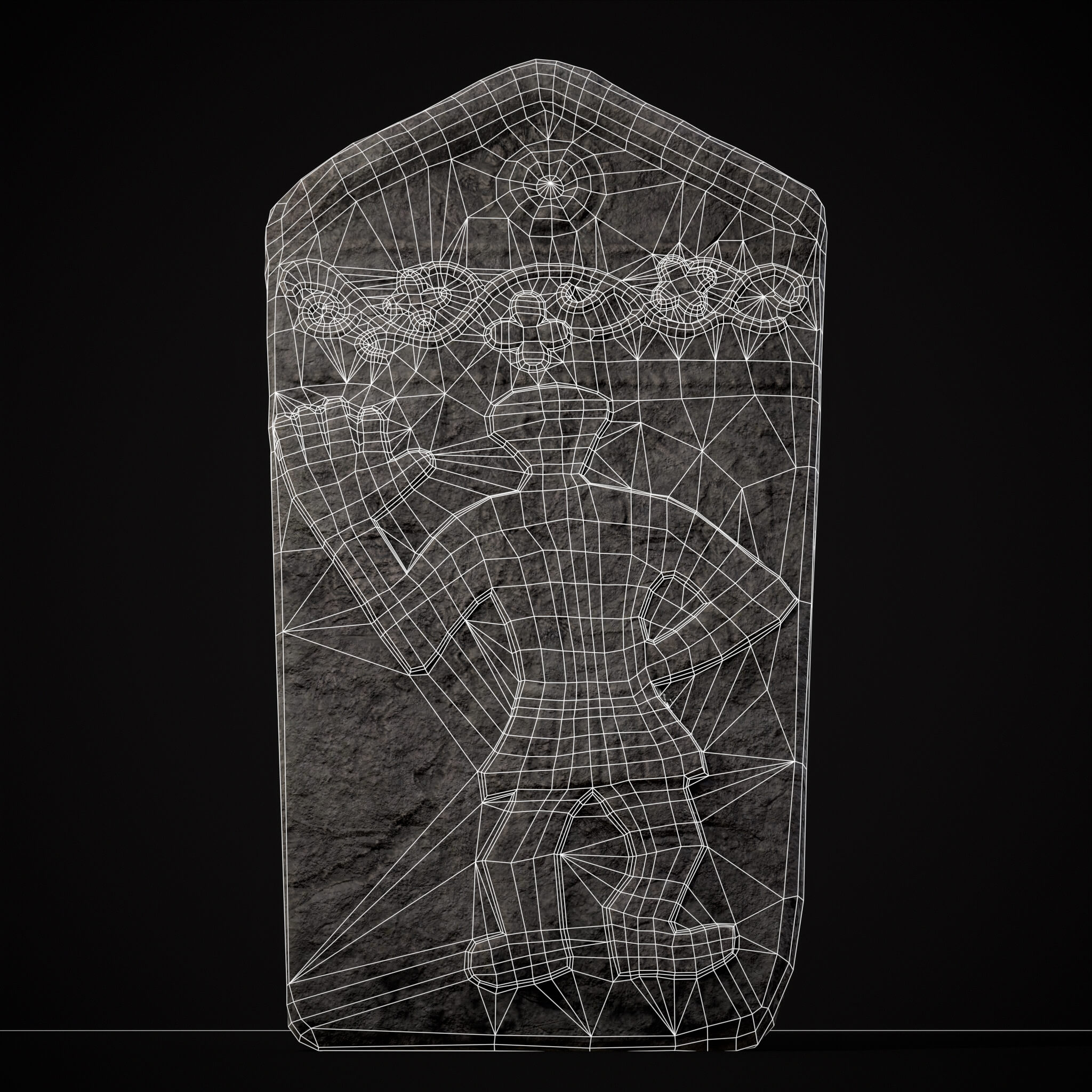 Carved Figure Gravestone - 3D Model by Get Dead Entertainment