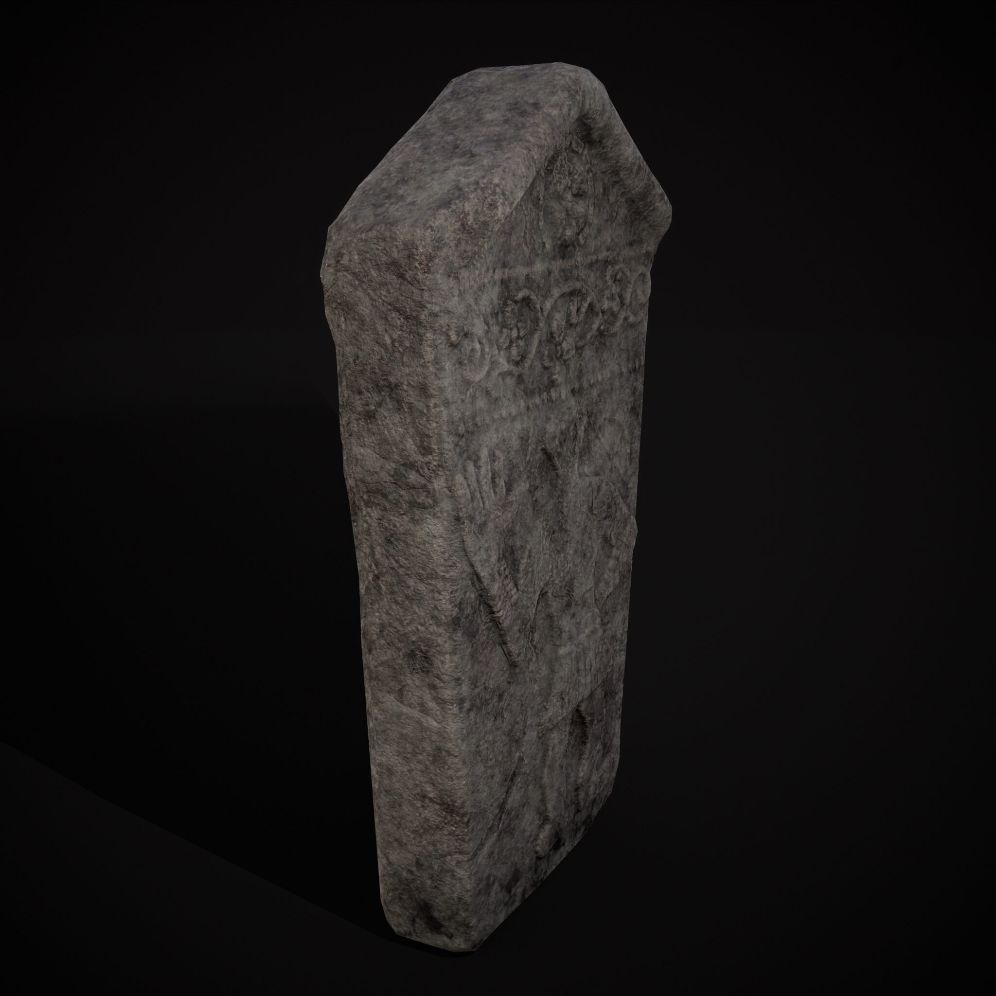 Carved Figure Gravestone - 3D Model by Get Dead Entertainment