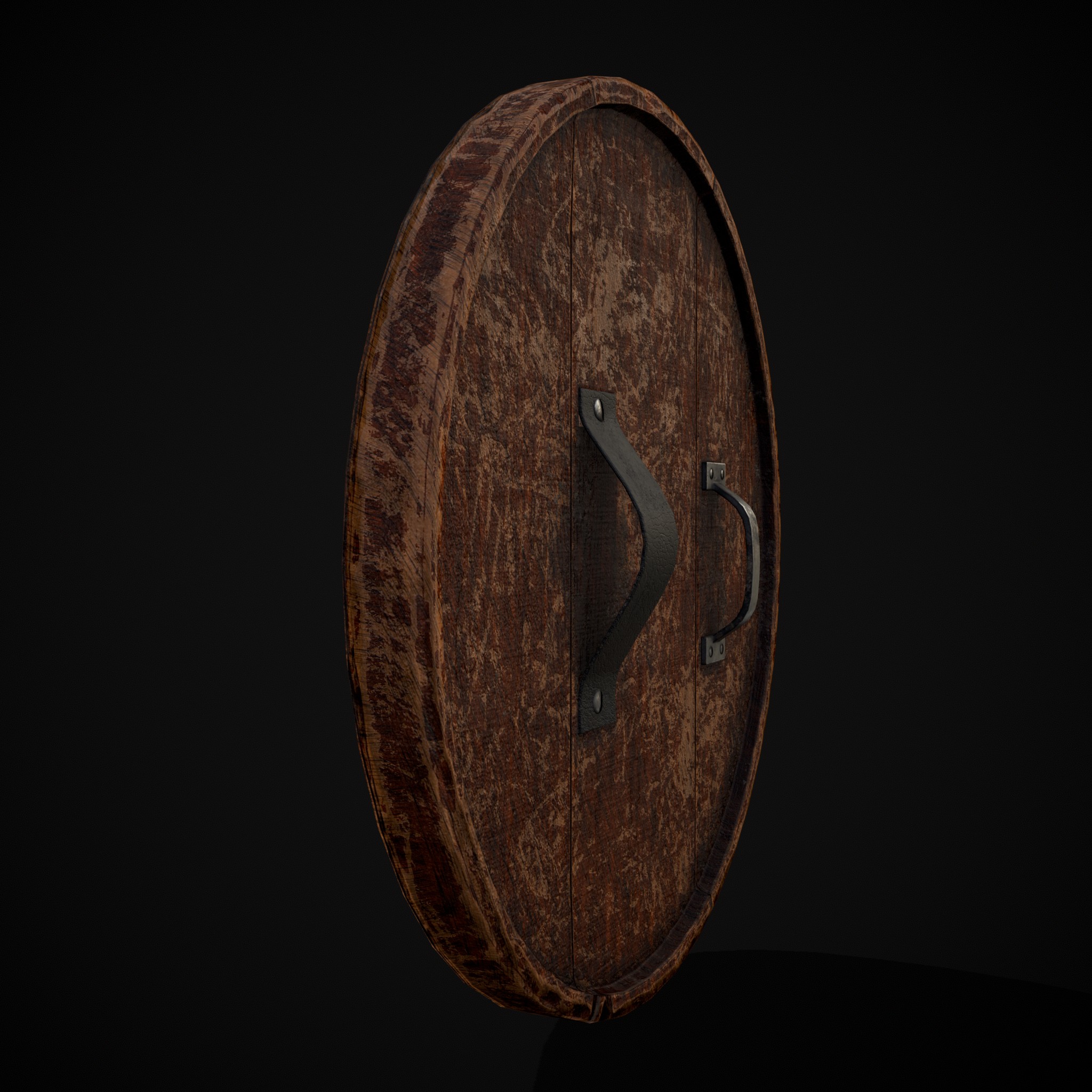 Carved Round Wooden Phoenix Shield - 3D Model by Get Dead Entertainment