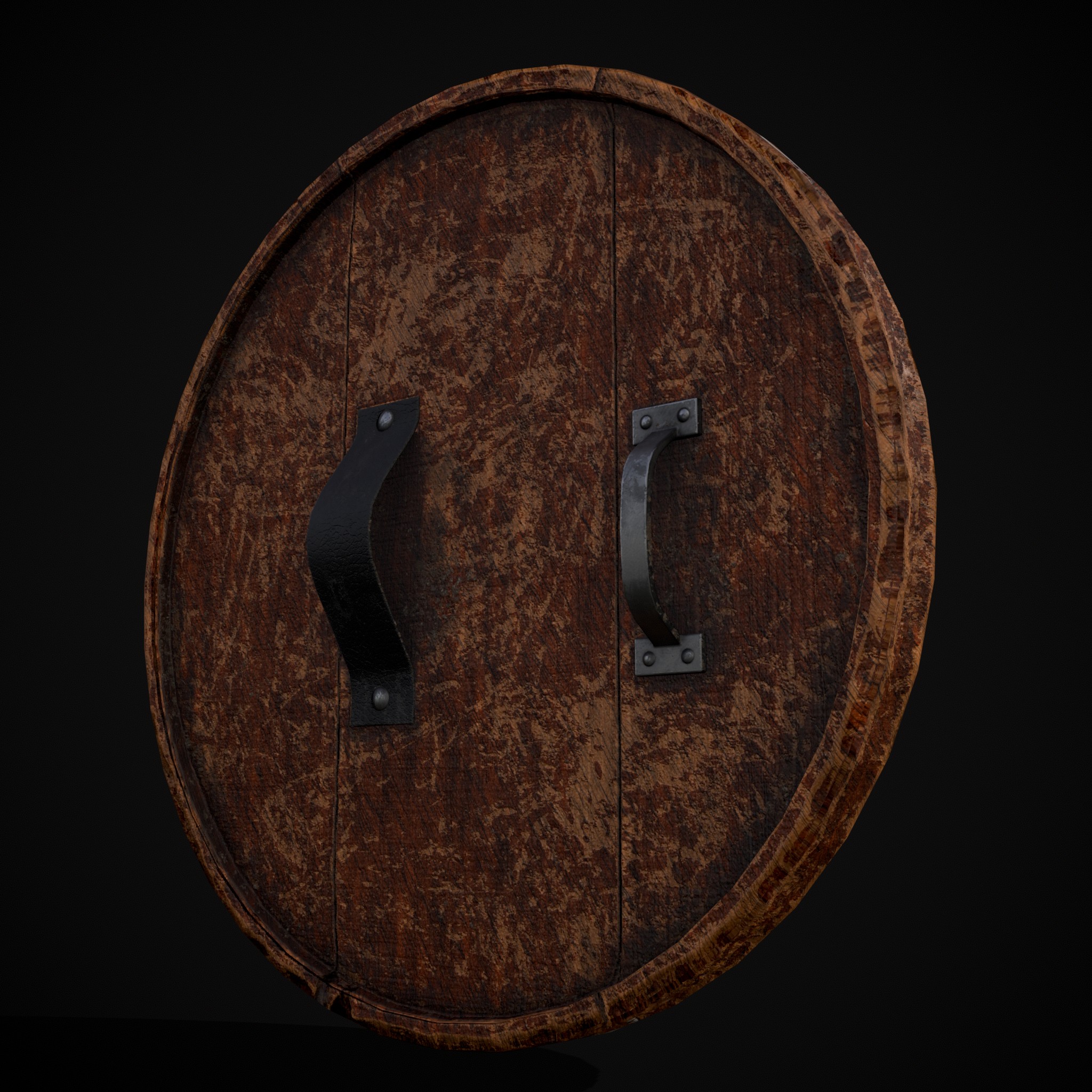 Carved Round Wooden Phoenix Shield - 3D Model by Get Dead Entertainment