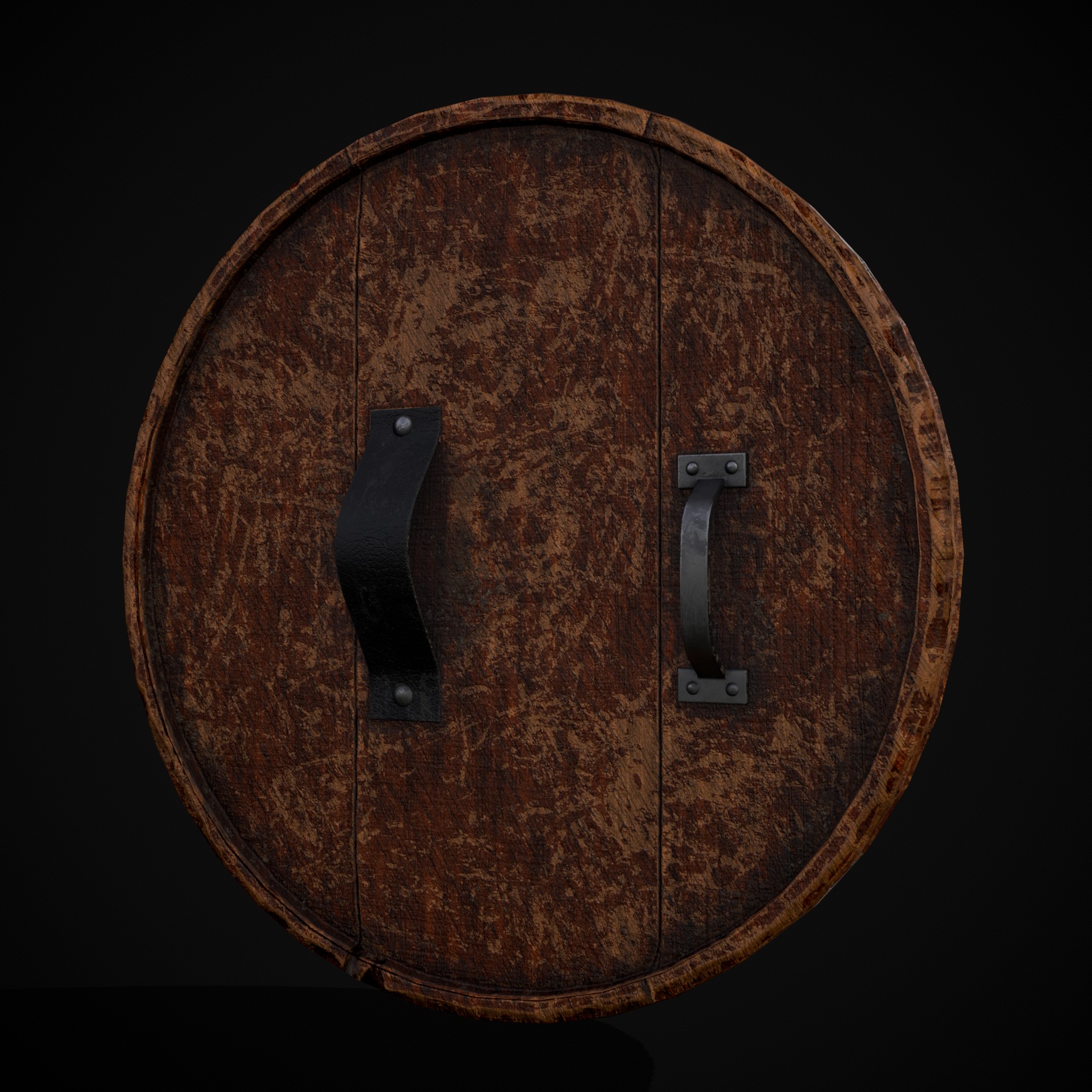 Carved Round Wooden Phoenix Shield - 3D Model by Get Dead Entertainment