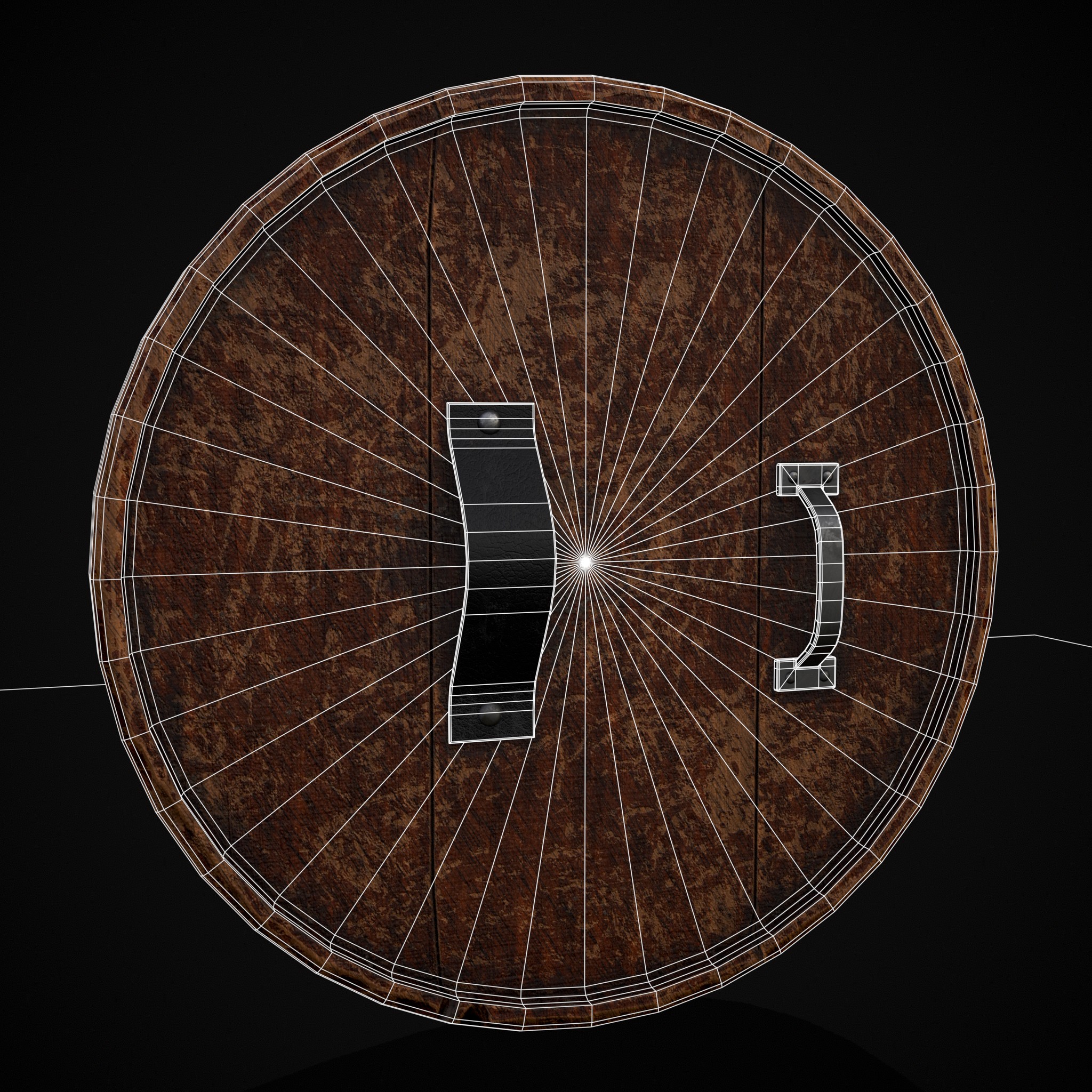 Carved Round Wooden Phoenix Shield - 3D Model by Get Dead Entertainment