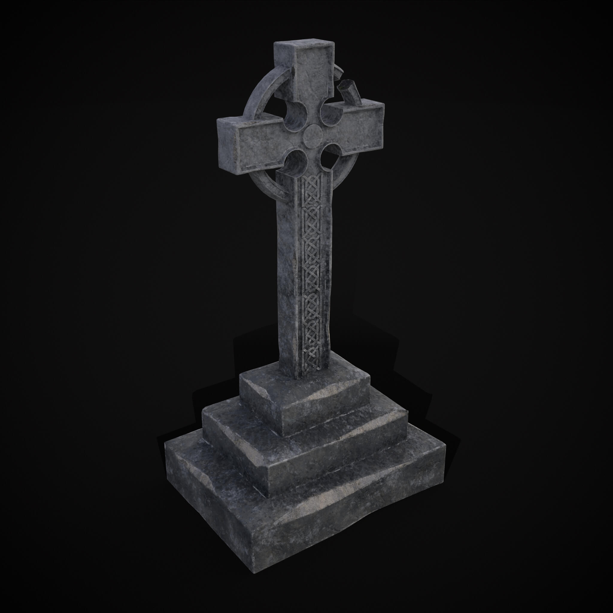 Celtic Cross Tombstone - 3D Model by Get Dead Entertainment