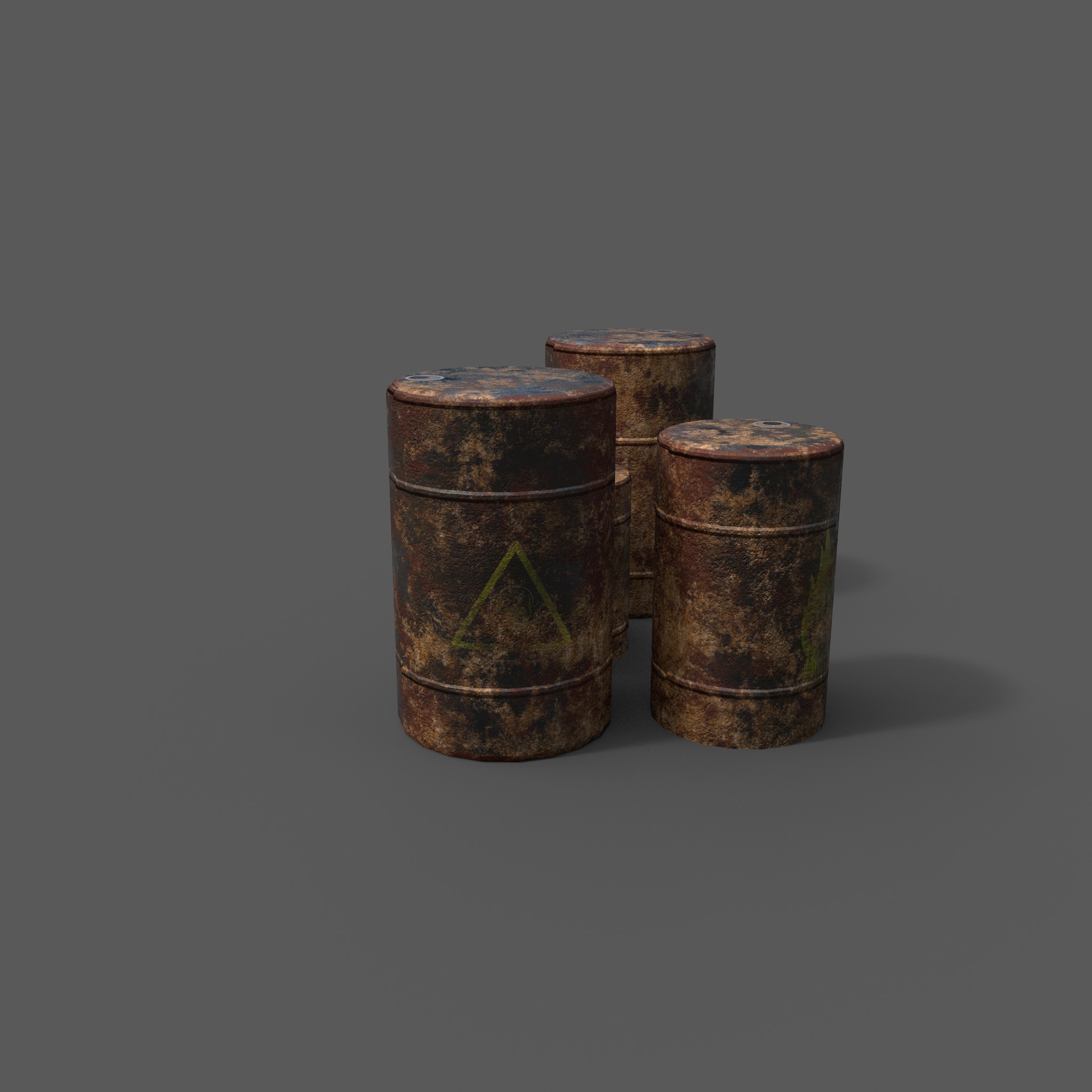 Chemical Barrels - Free 3D Model by Get Dead Entertainment