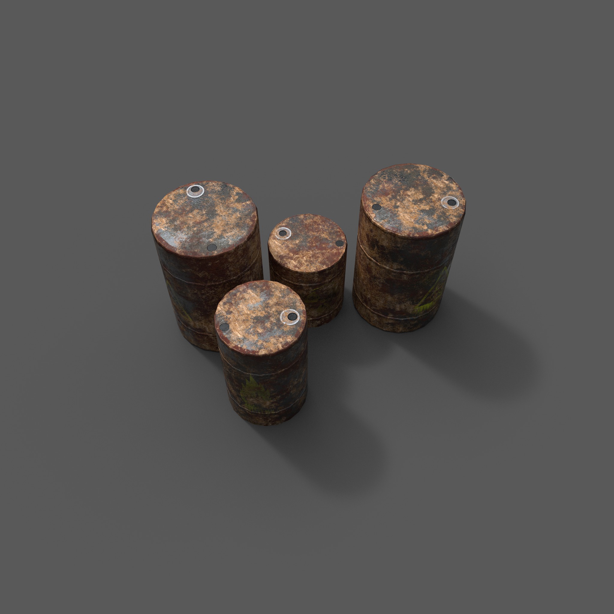 Chemical Barrels - Free 3D Model by Get Dead Entertainment