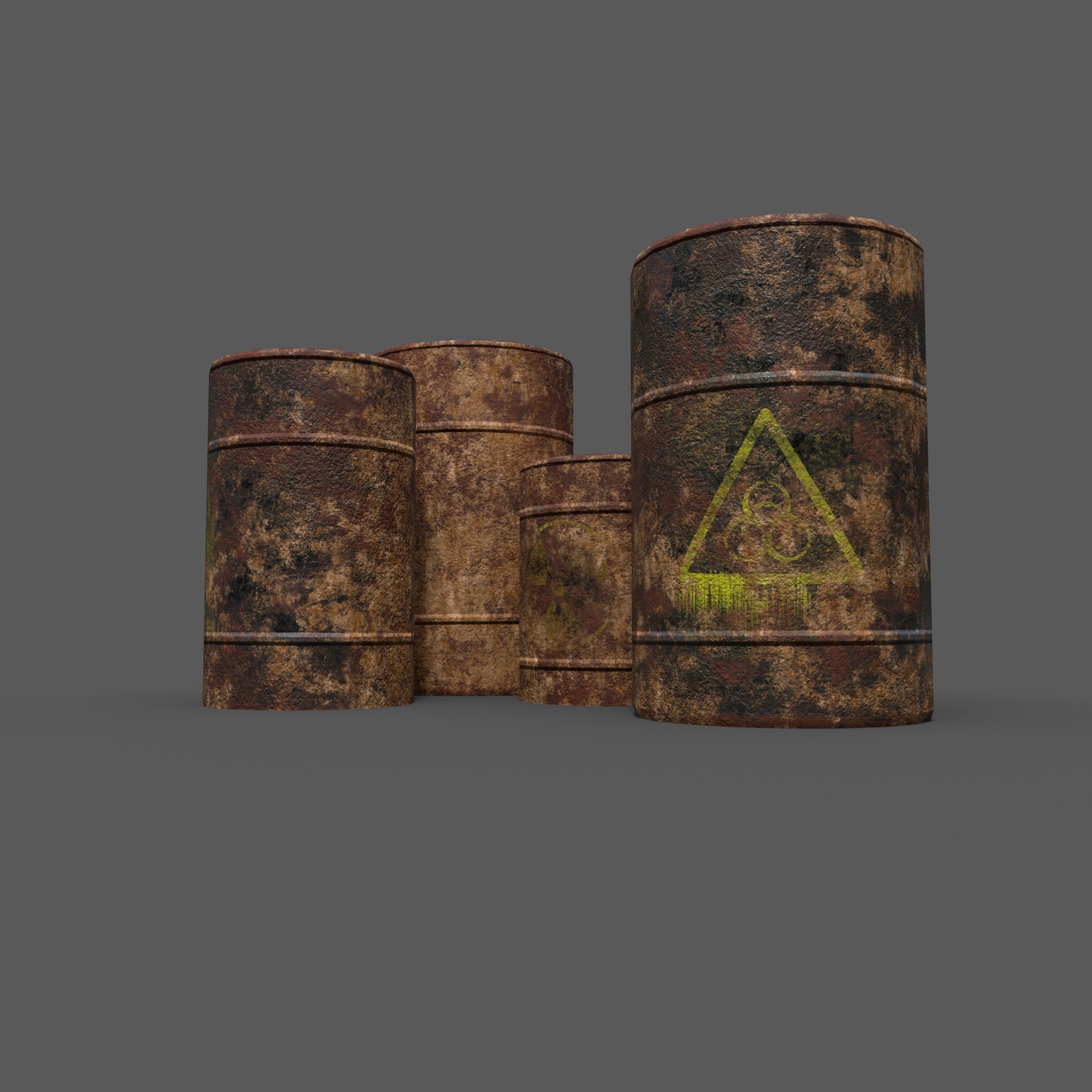 Chemical Barrels - Free 3D Model by Get Dead Entertainment