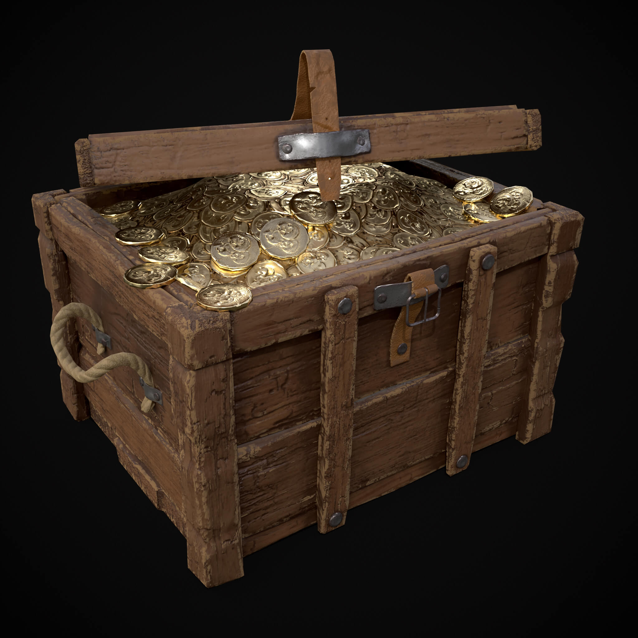 Chest Filled With Coins - 3D Model by Get Dead Entertainment