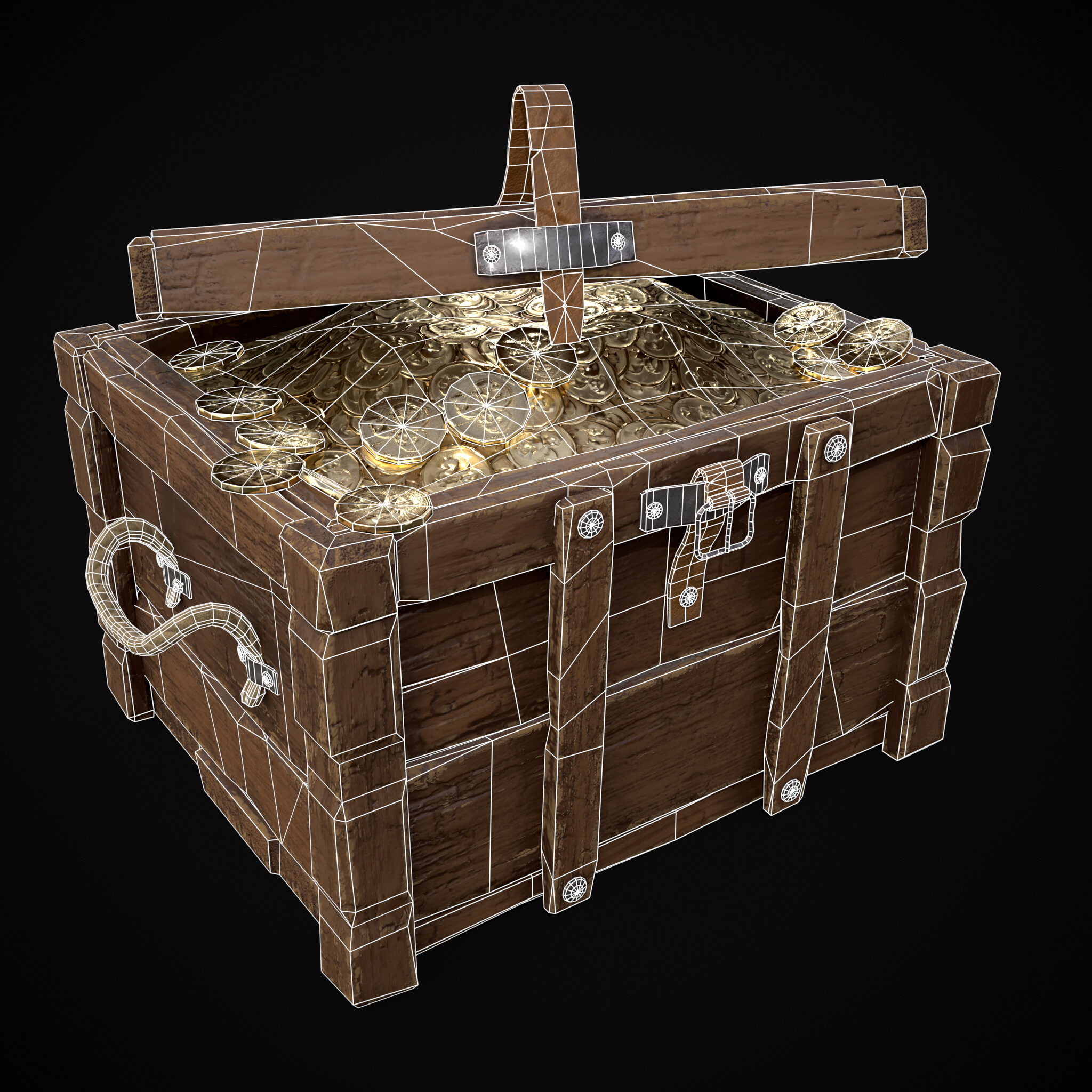 Chest Filled With Coins - 3D Model by Get Dead Entertainment