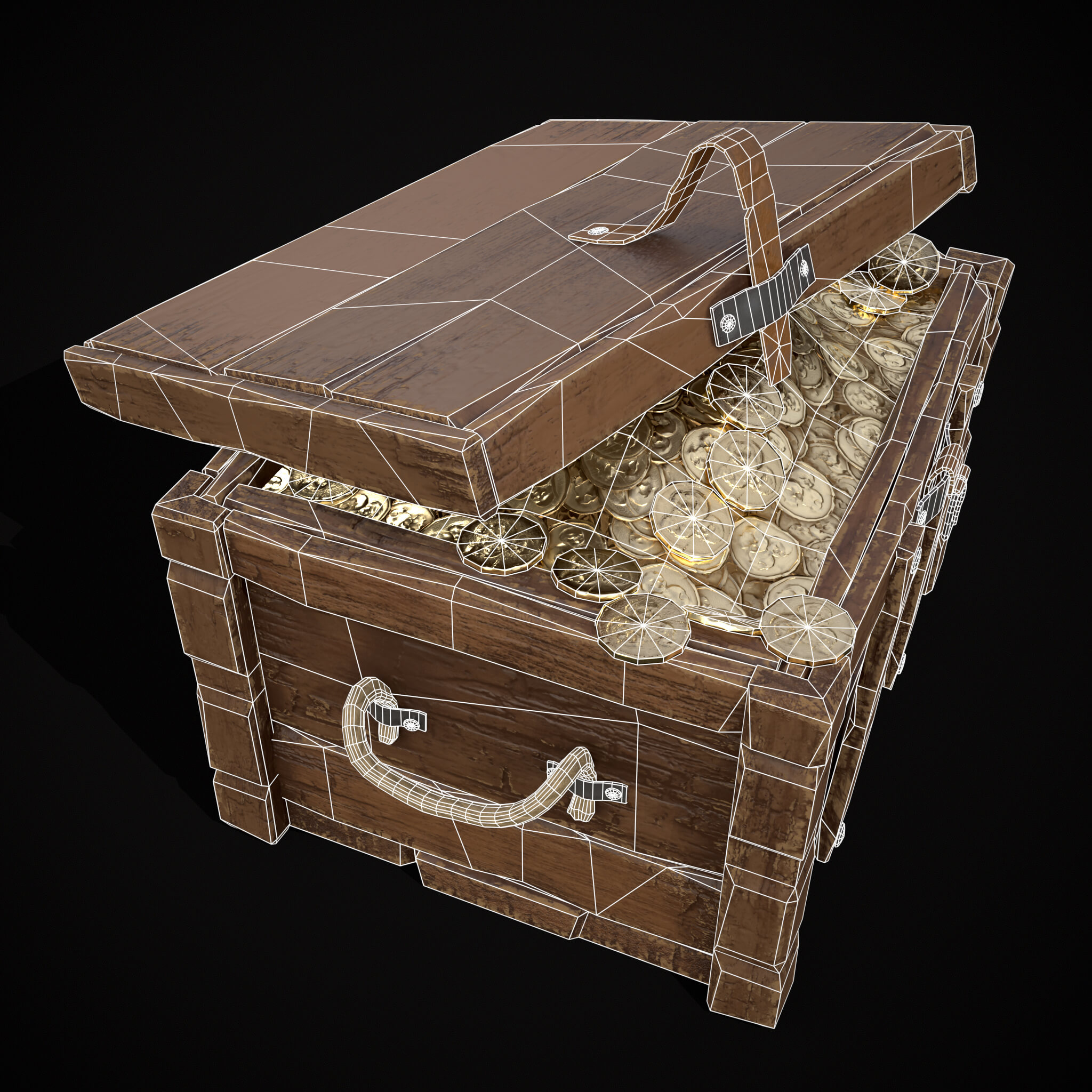 Chest Filled With Coins - 3D Model by Get Dead Entertainment
