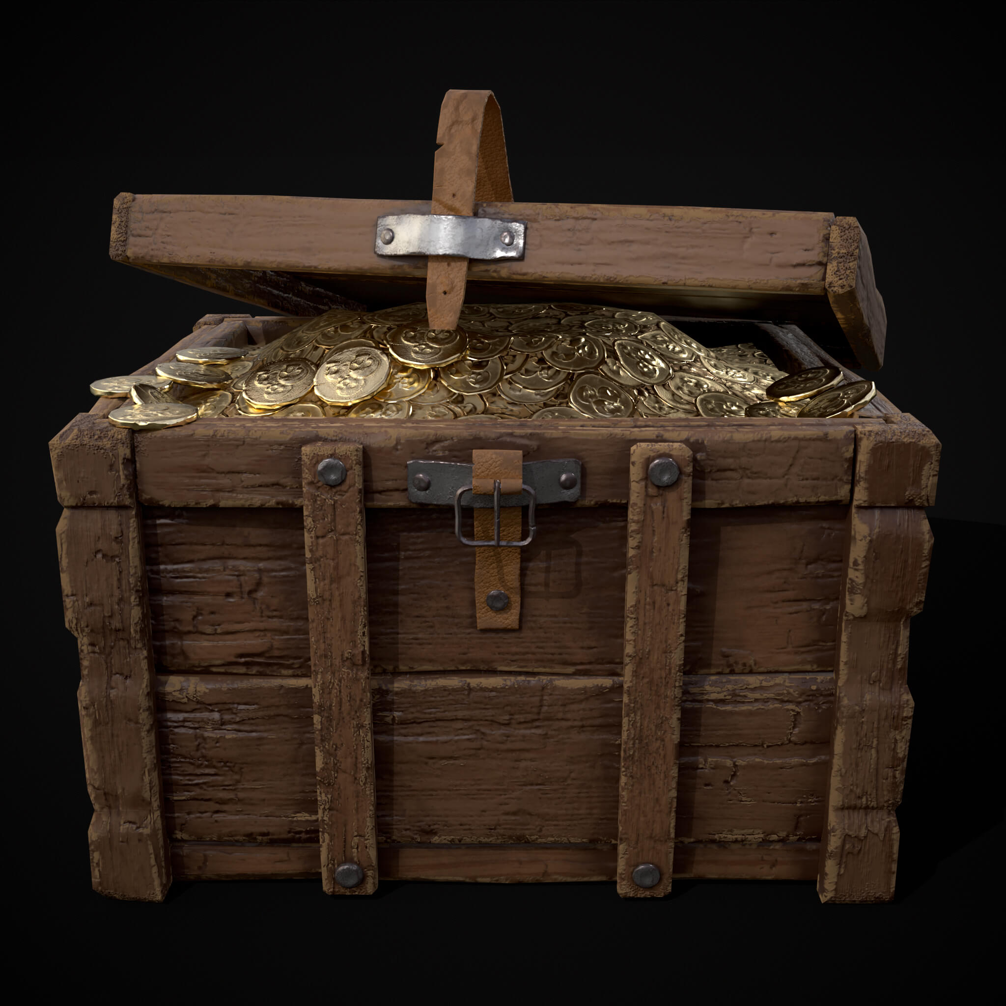 Chest Filled With Coins - 3D Model by Get Dead Entertainment