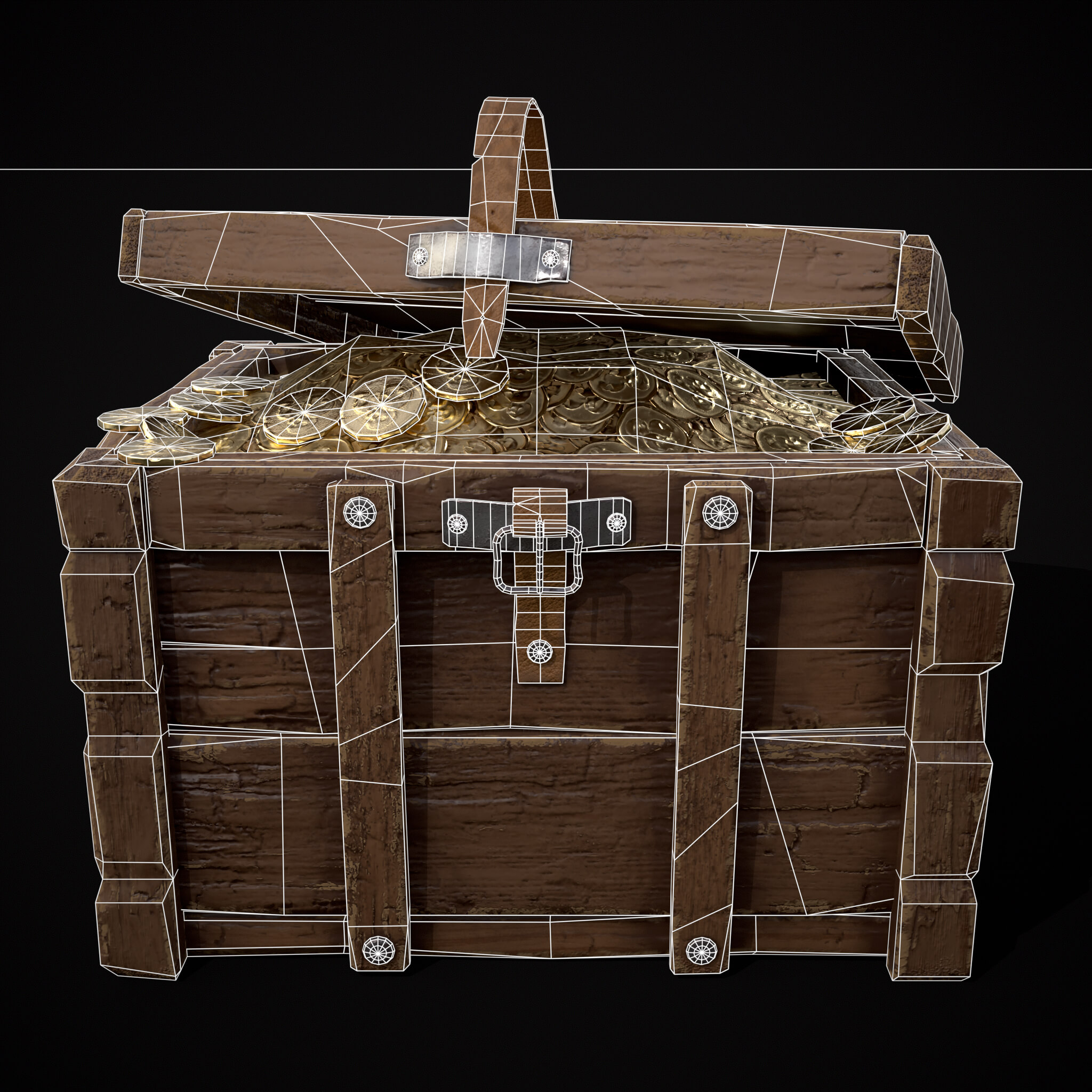 Chest Filled With Coins - 3D Model by Get Dead Entertainment