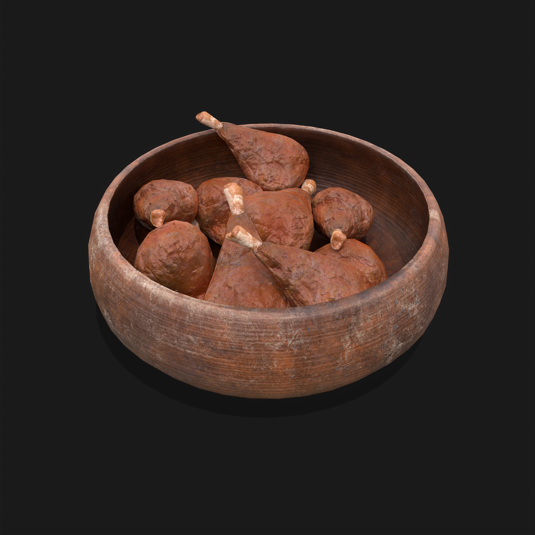 Chicken in Bowl - 3D Model by Get Dead Entertainment