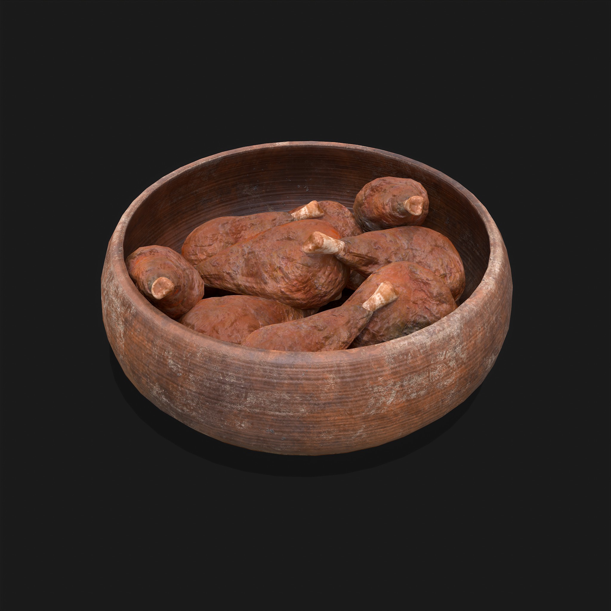Chicken in Bowl - 3D Model by Get Dead Entertainment