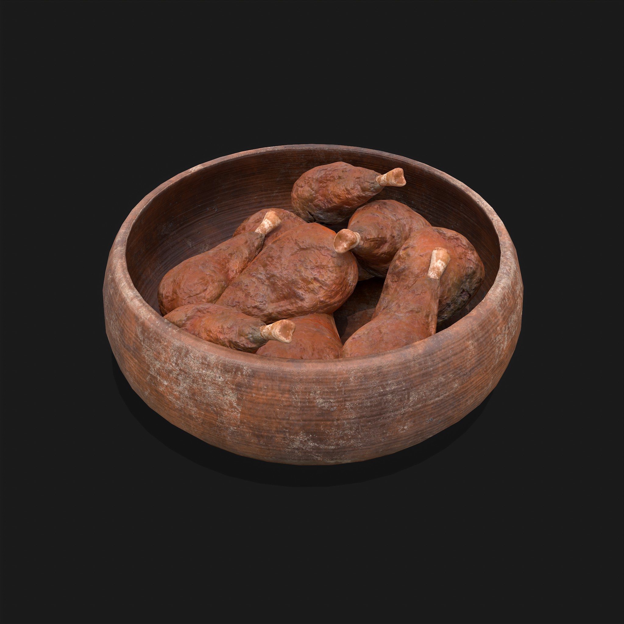 Chicken In Bowl - 3D Model by Get Dead Entertainment