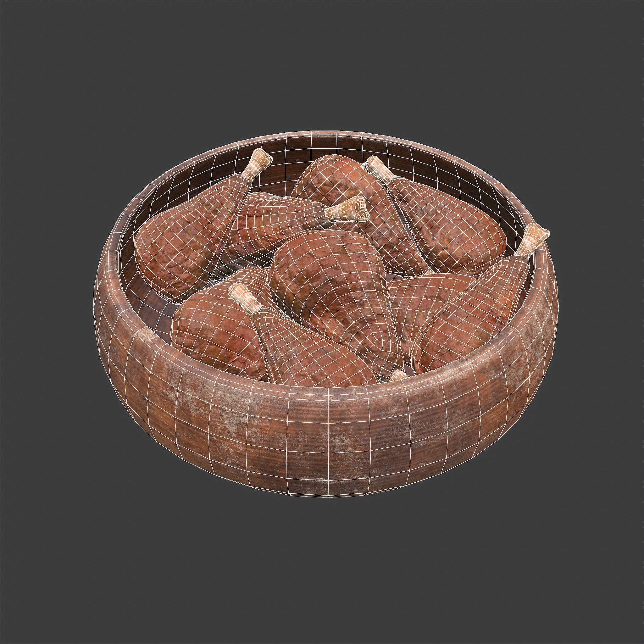 Chicken in Bowl - 3D Model by Get Dead Entertainment