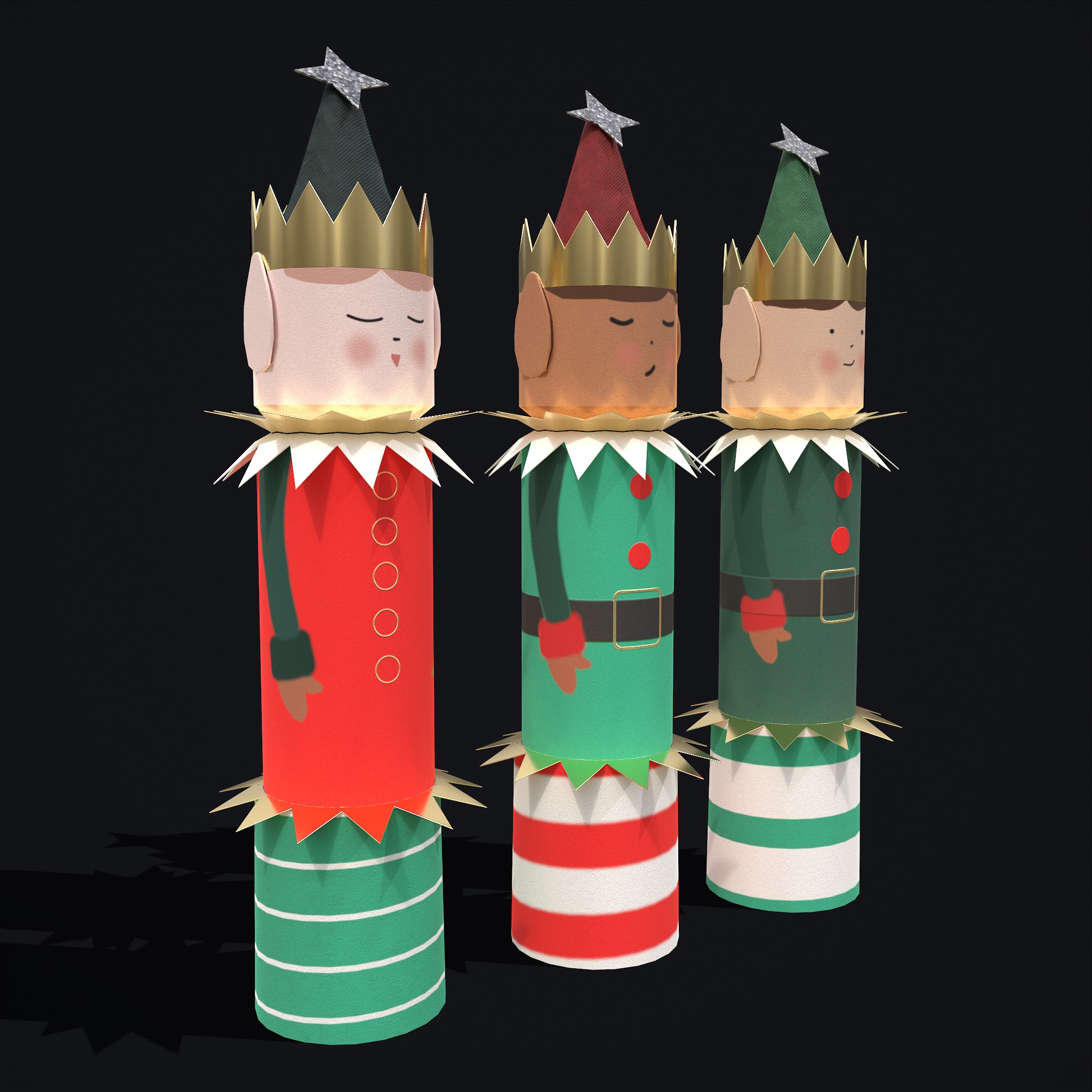 Christmas Crackers - 3D Model by Get Dead Entertainment