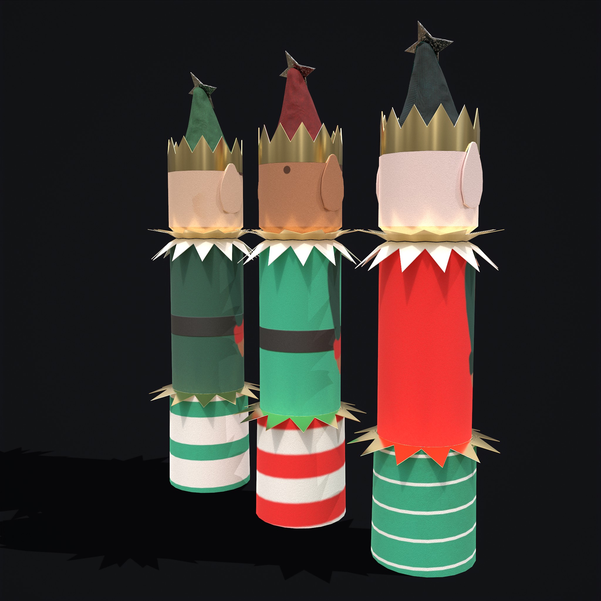 Christmas Crackers - 3D Model by Get Dead Entertainment