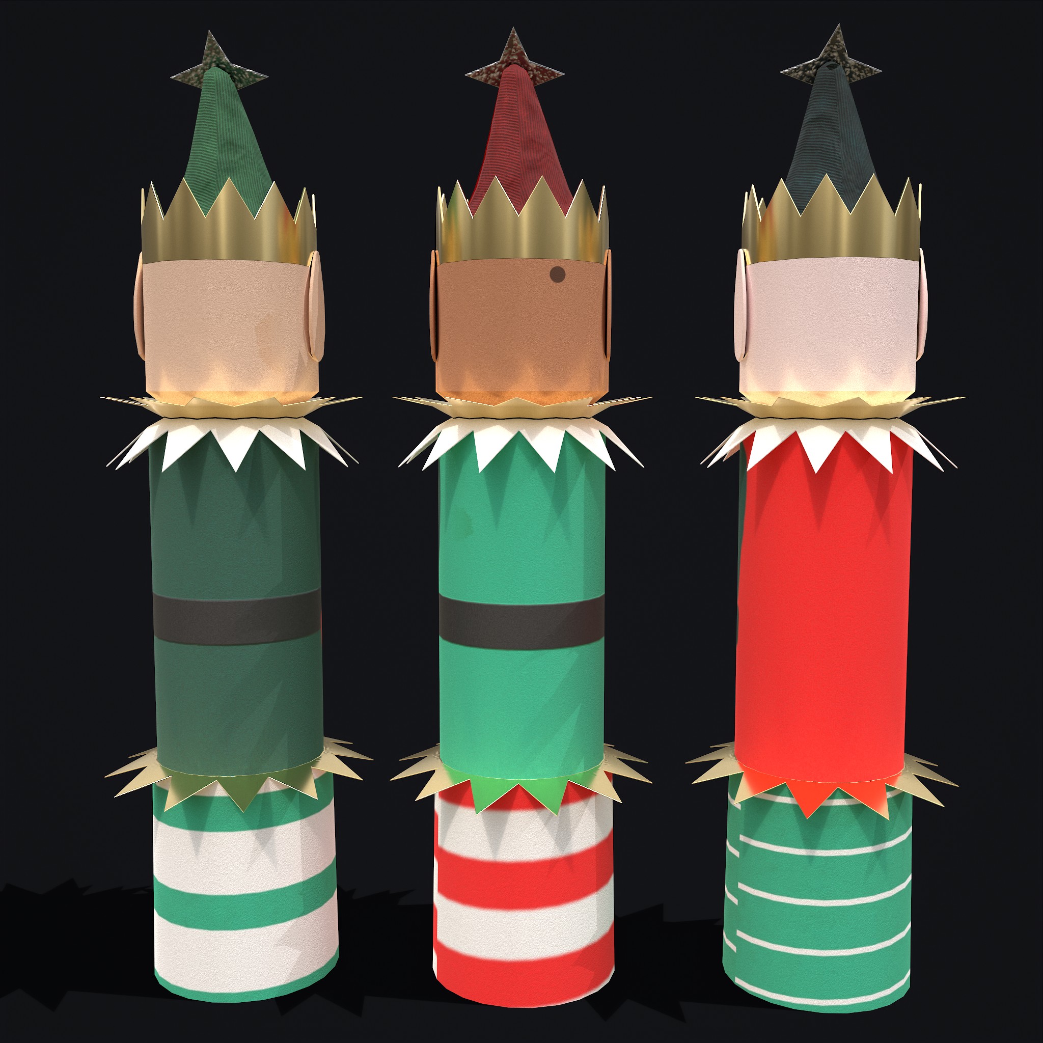 Christmas Crackers - 3D Model by Get Dead Entertainment