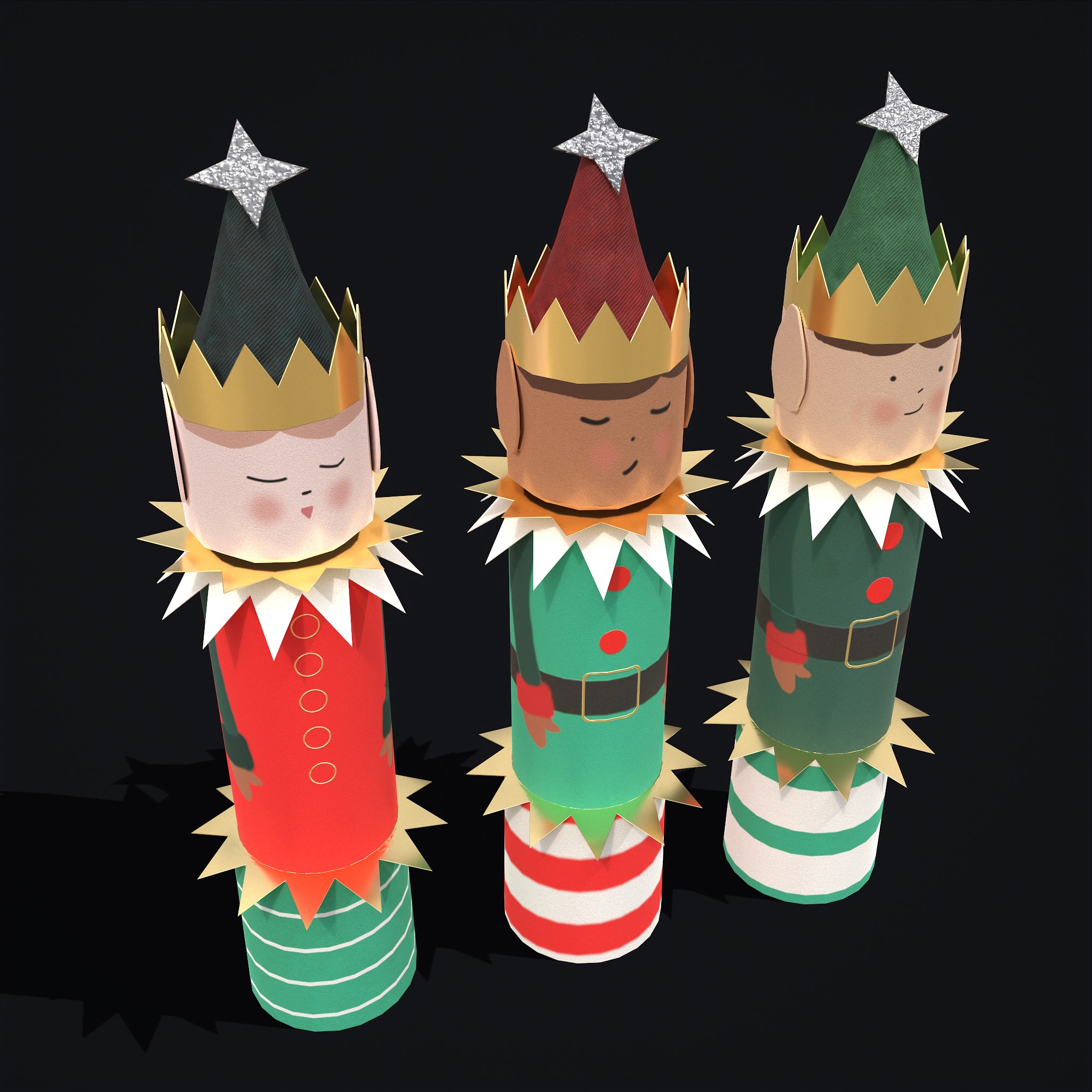Christmas Crackers - 3D Model by Get Dead Entertainment