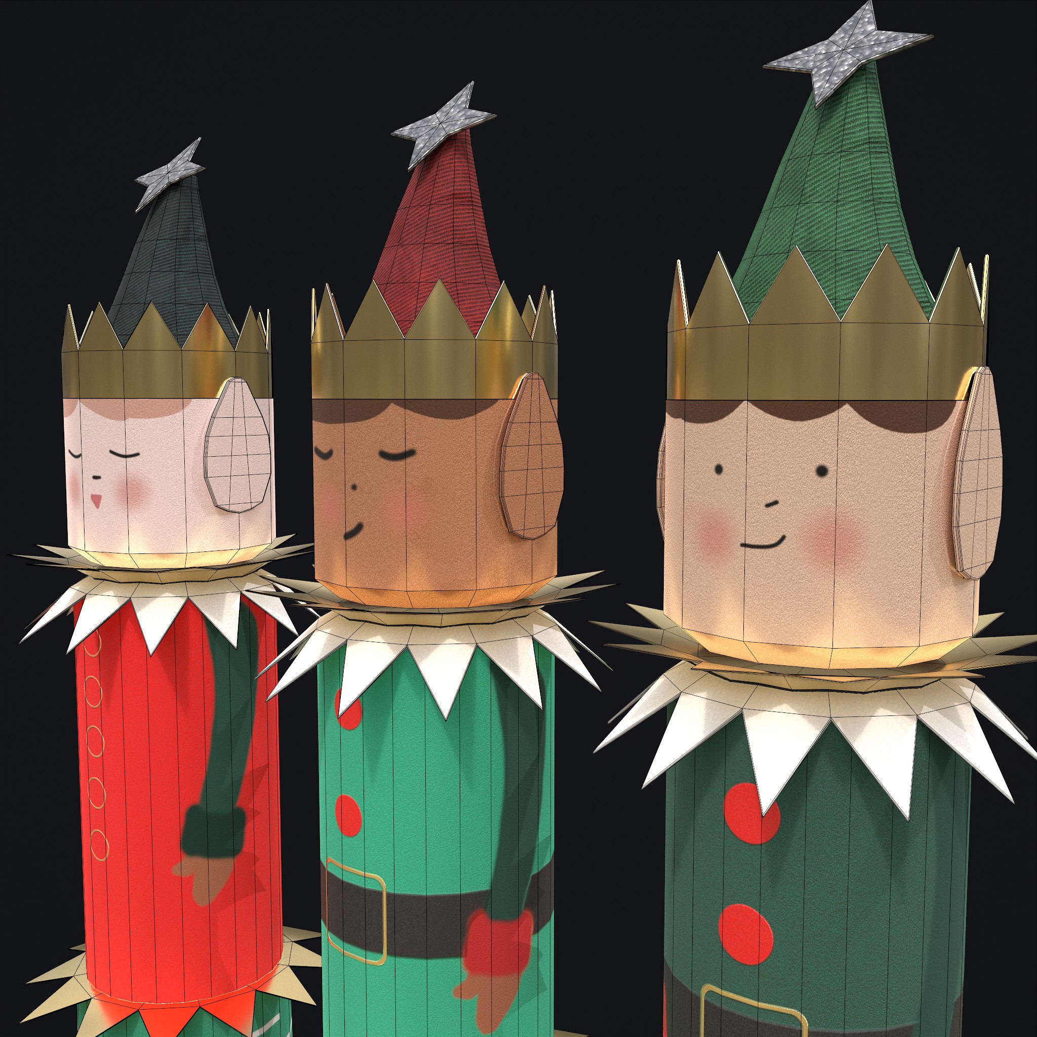 Christmas Crackers - 3D Model by Get Dead Entertainment
