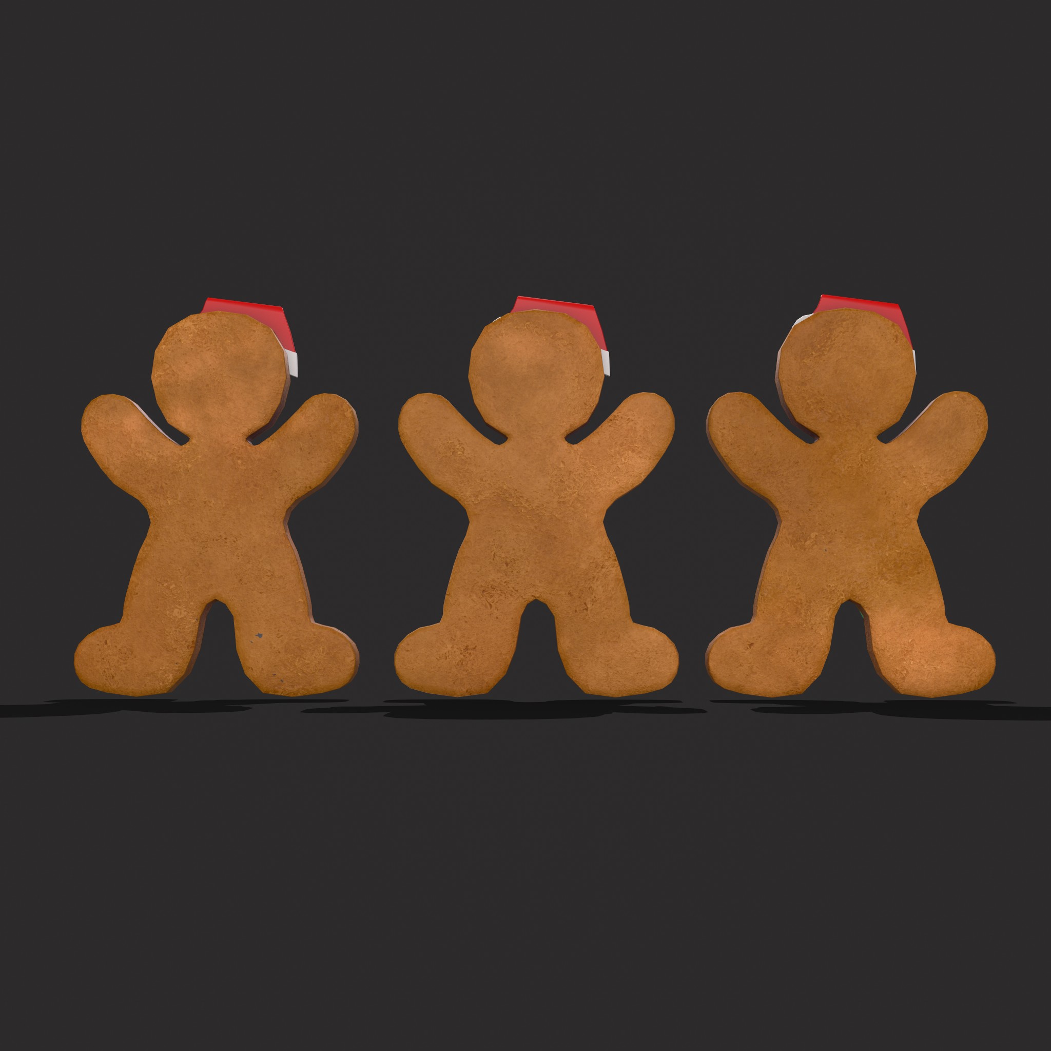 Christmas Gingerbread Cookie - Free 3D Model by Get Dead Entertainment