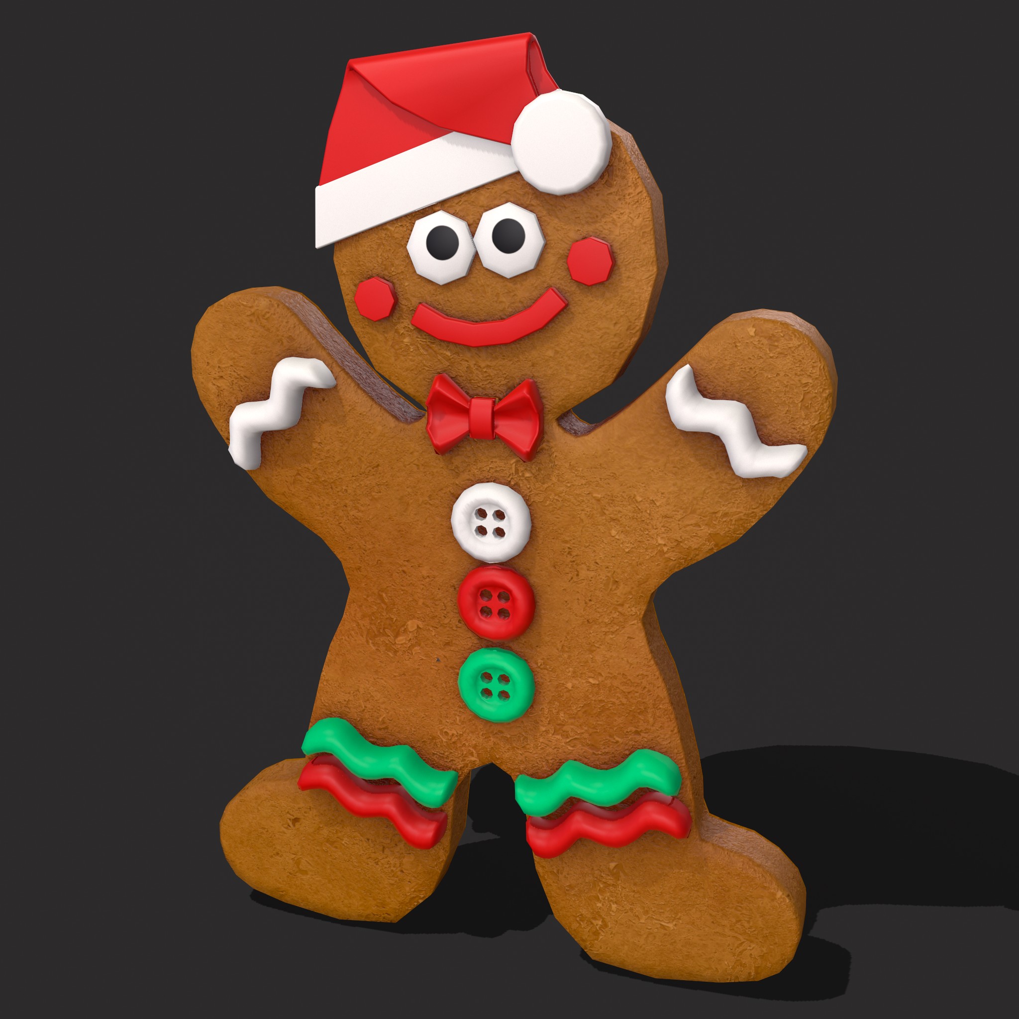 Christmas Gingerbread Cookie - Free 3D Model by Get Dead Entertainment