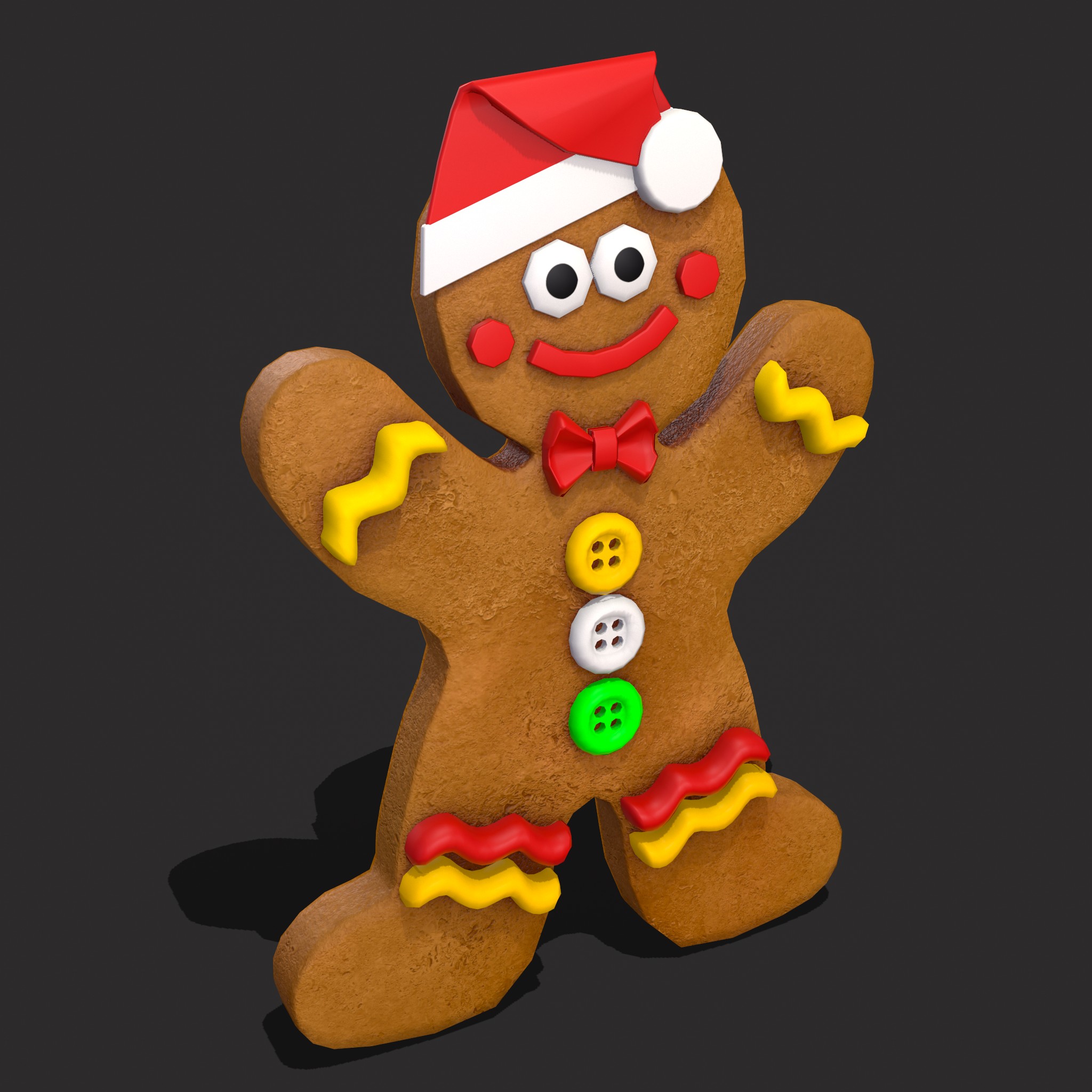 Christmas Gingerbread Cookie - Free 3D Model by Get Dead Entertainment