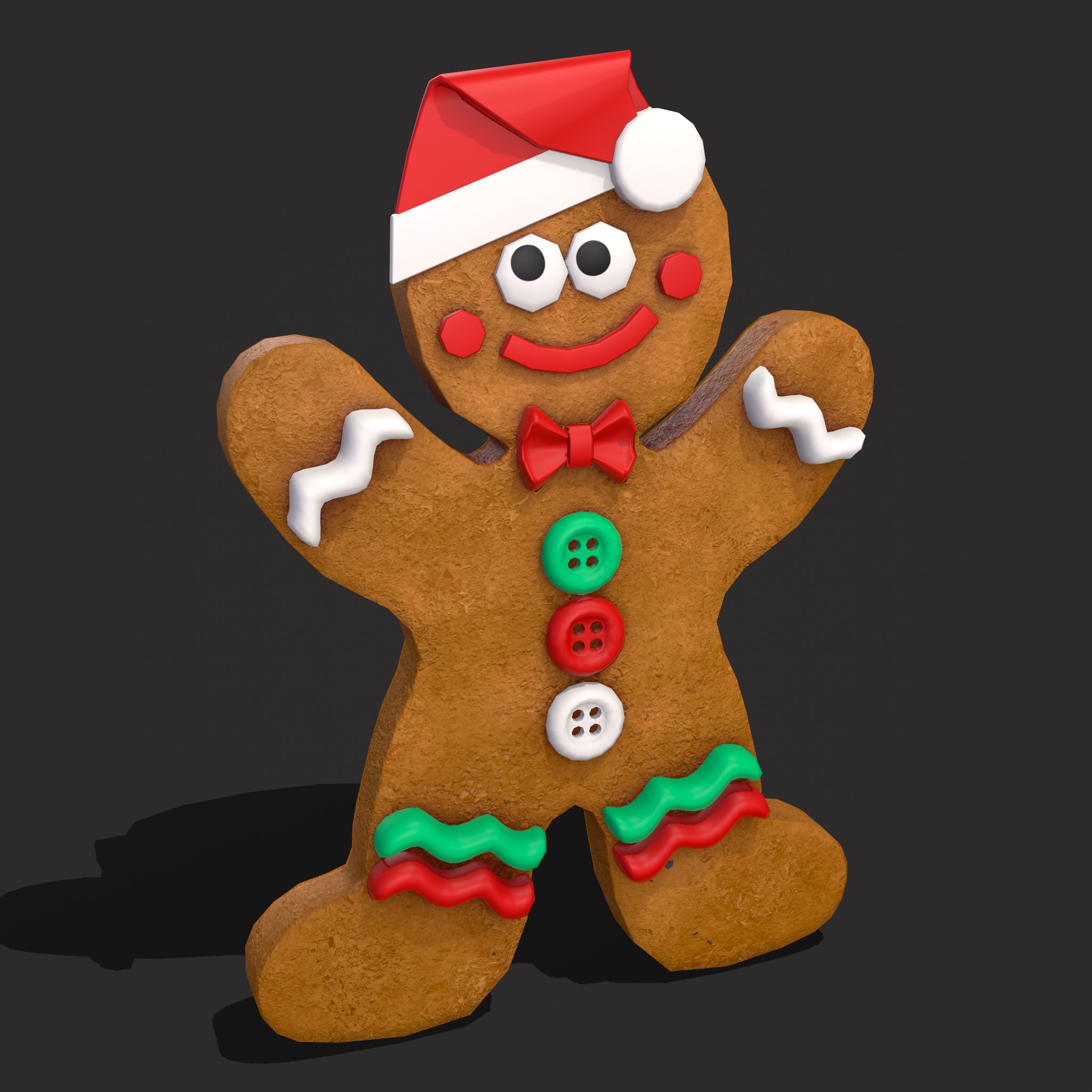 Christmas Gingerbread Cookie - Free 3D Model by Get Dead Entertainment