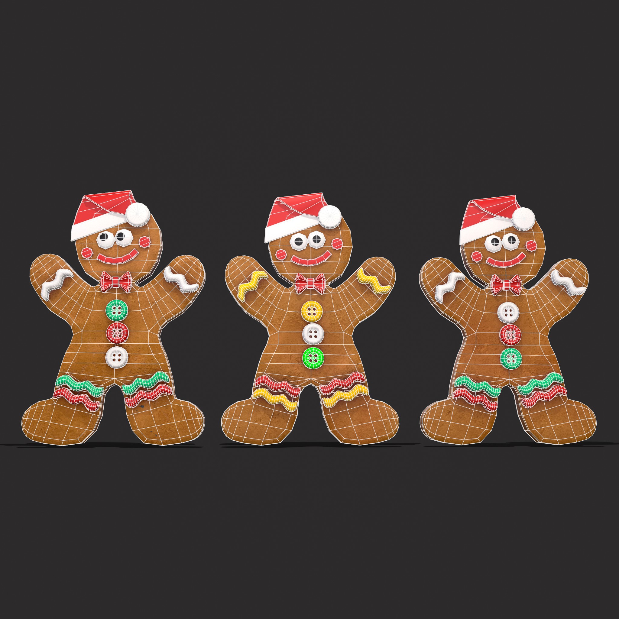 Christmas Gingerbread Cookie - Free 3D Model by Get Dead Entertainment