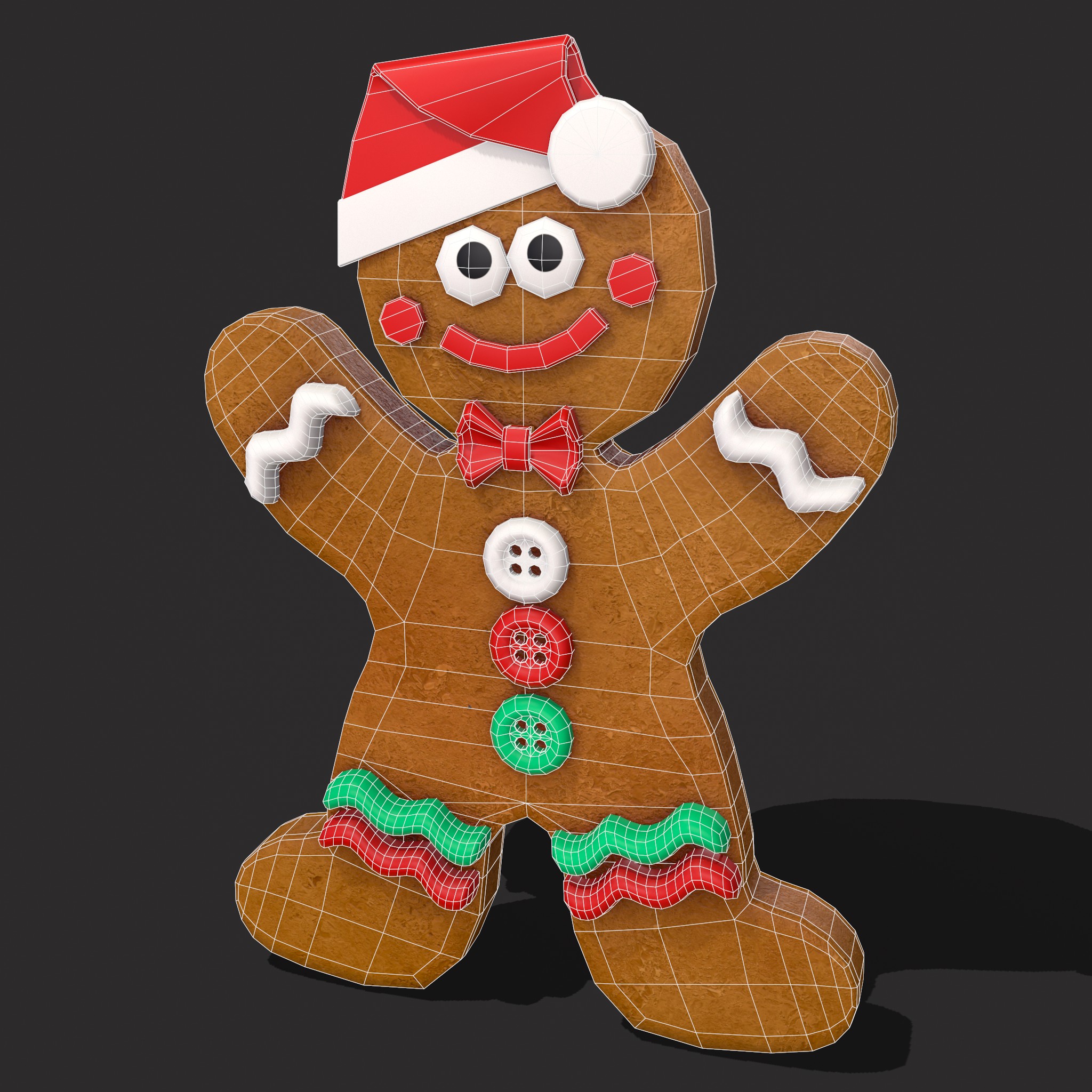 Christmas Gingerbread Cookie - Free 3D Model by Get Dead Entertainment
