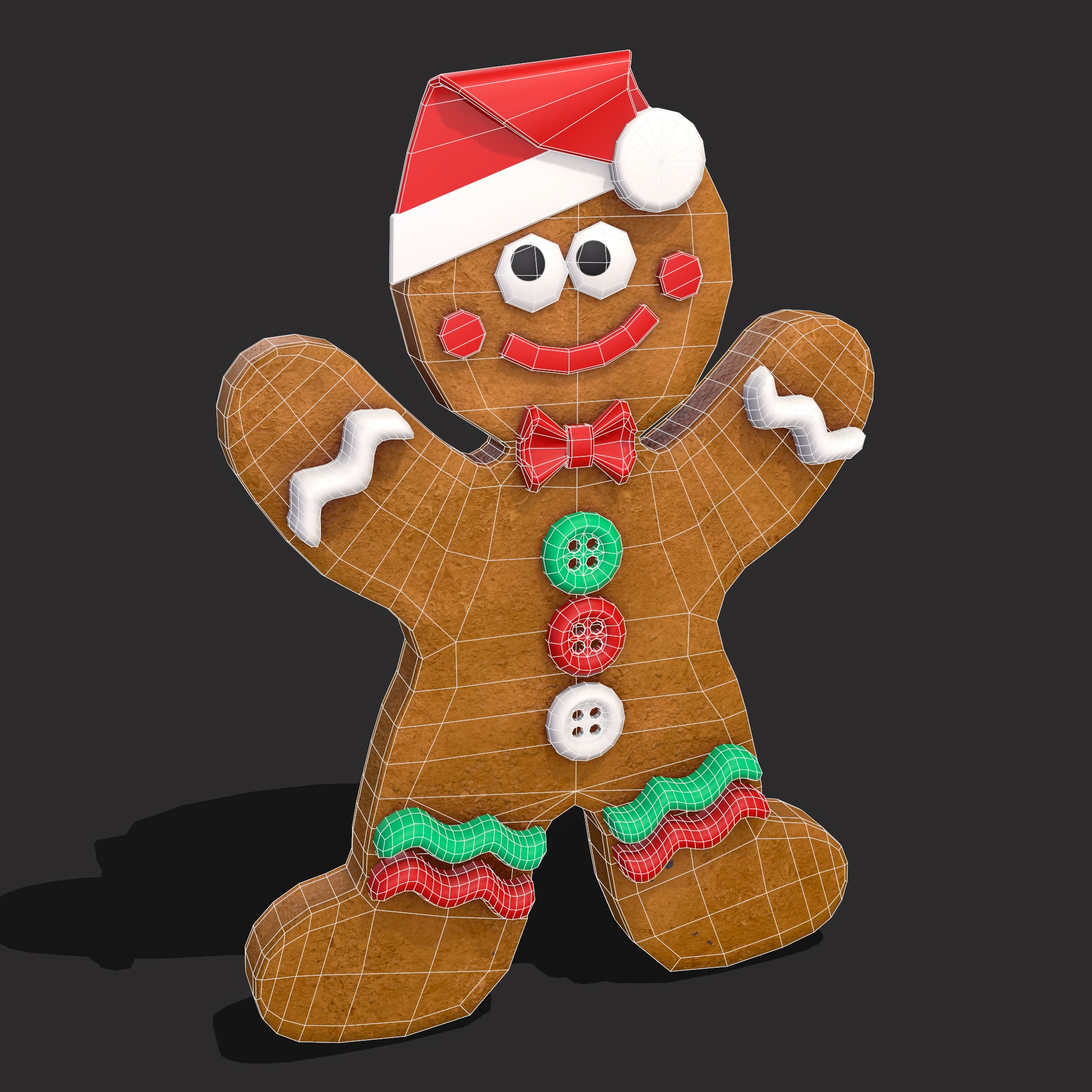 Christmas Gingerbread Cookie - Free 3D Model by Get Dead Entertainment