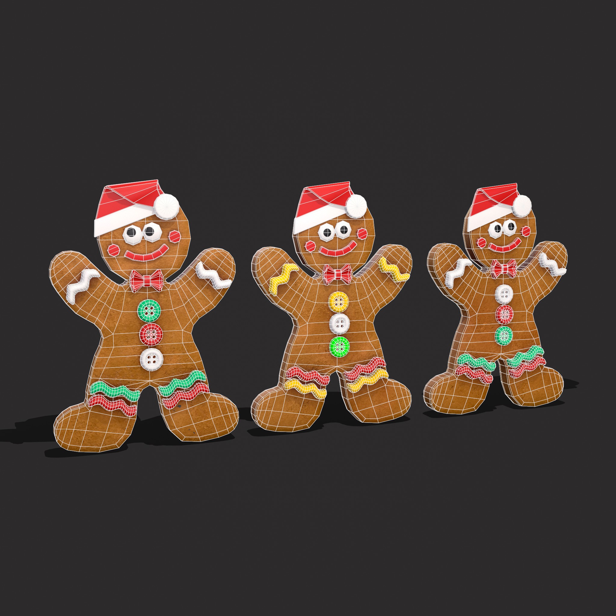 Christmas Gingerbread Cookie - Free 3D Model by Get Dead Entertainment